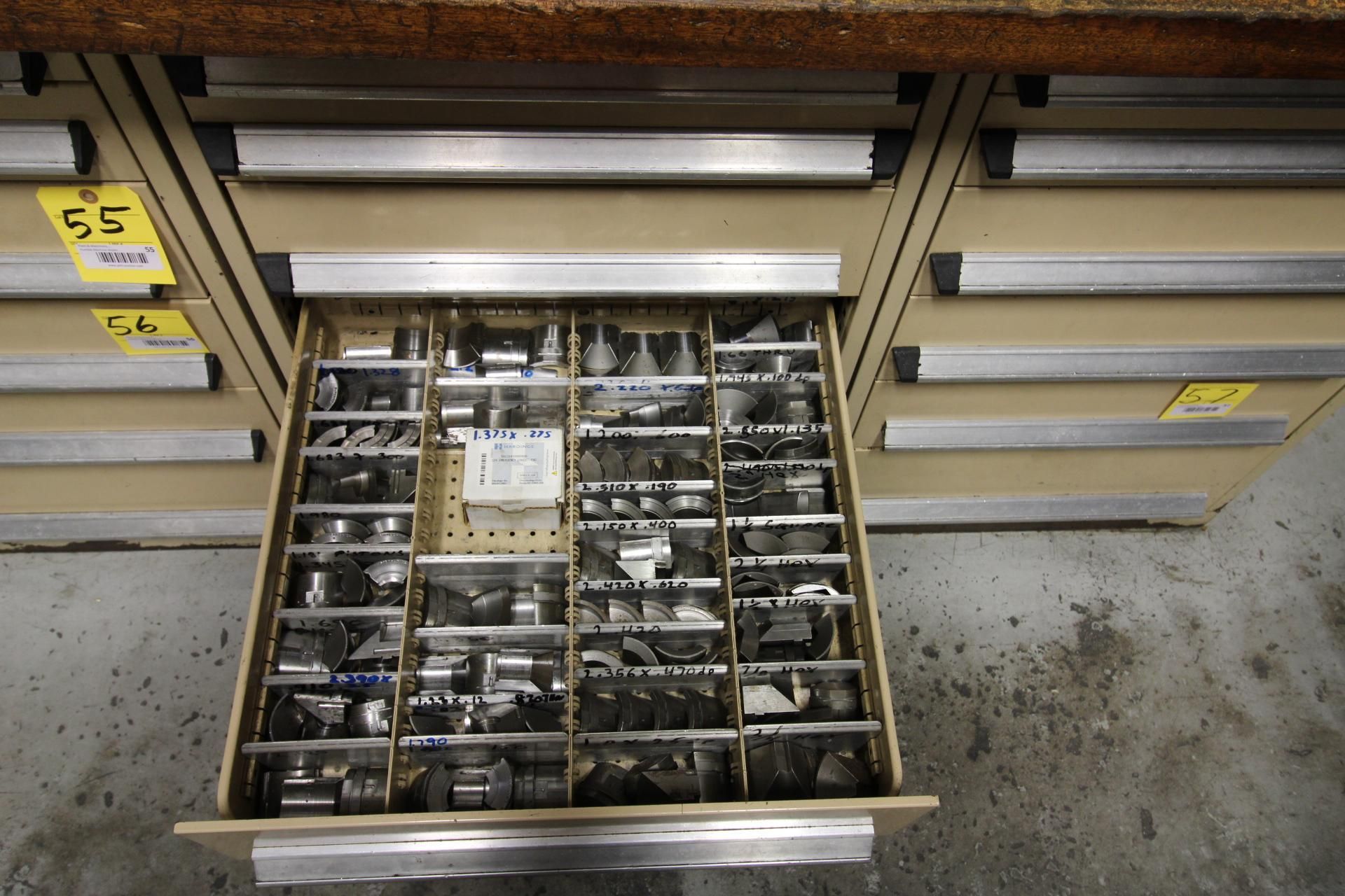 BOTT/ KENNEDY WORKSTATION CONSISTING OF: (3) 6-drawer cabinets, 24" x ...