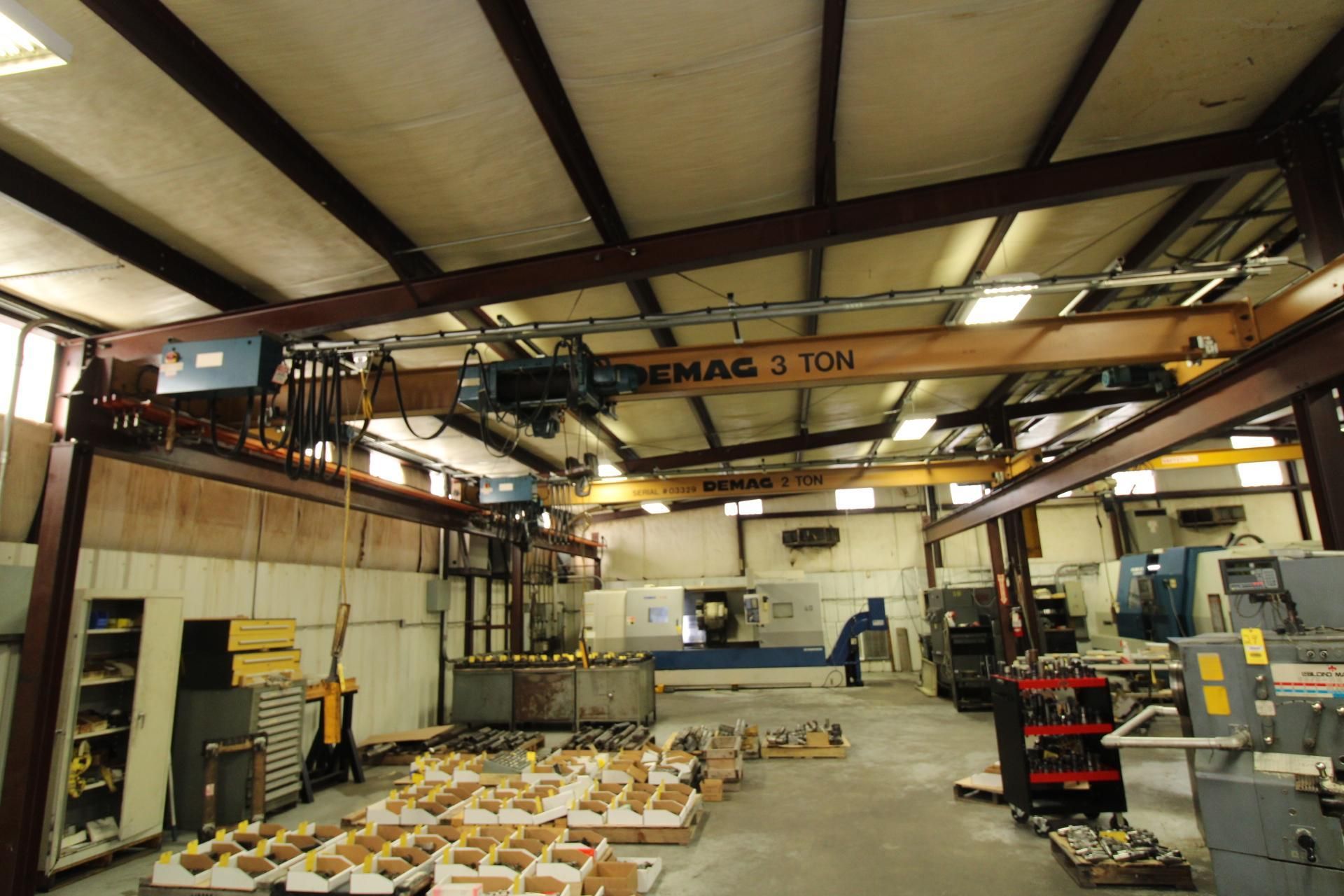 FREE STANDING GANTRY CRANE SYSTEM, 5 T. DEMAG SYSTEM CONSISTING OF (2 ...