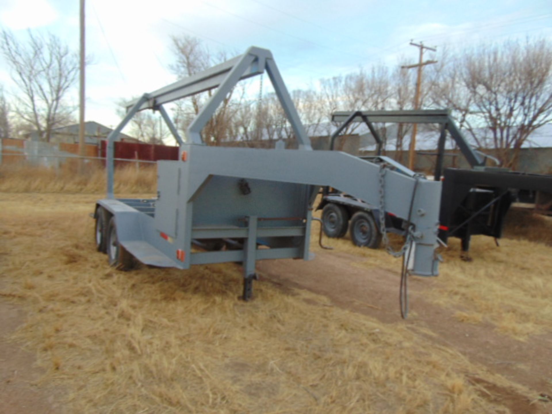 { Choice of lots: 197, 198 } CUSTOM TANDEM AXLE ROLL TRANSPORT TRAILER ...
