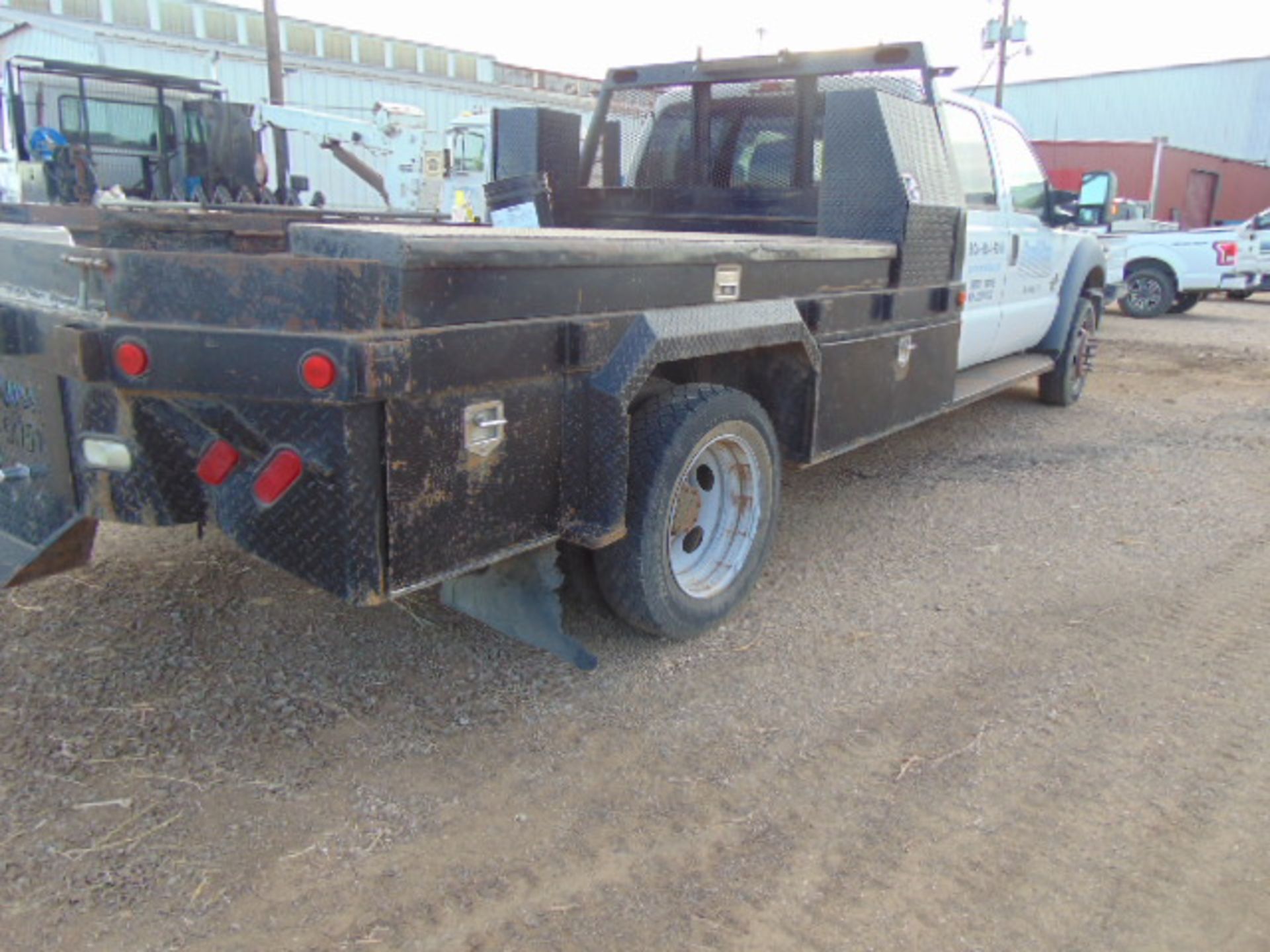 FLATBED TRUCK, FORD F-450 CREW CAB, new 2012, 8’ x 12’ steel bed ...