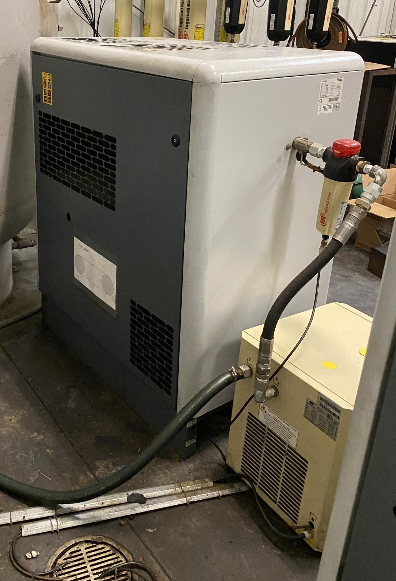 ROTARY SCREW AIR COMPRESSOR, ATLAS COPCO MDL. GA7- FF, new 2005, 10 HP ...