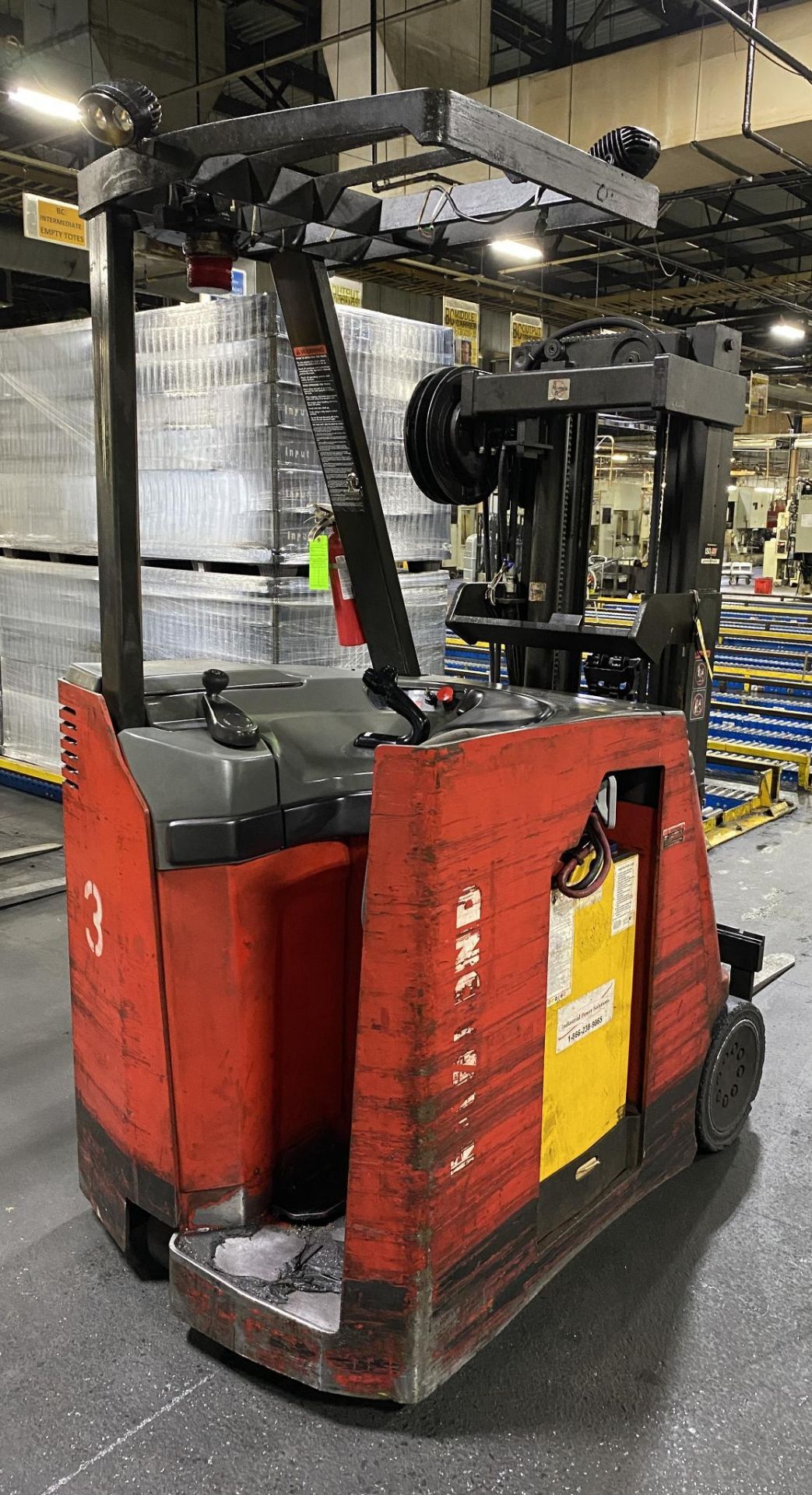 STAND-UP ELECTRIC FORKLIFT, RAYMOND MDL. DSS-350, 3,500 lb. cap., 2 ...