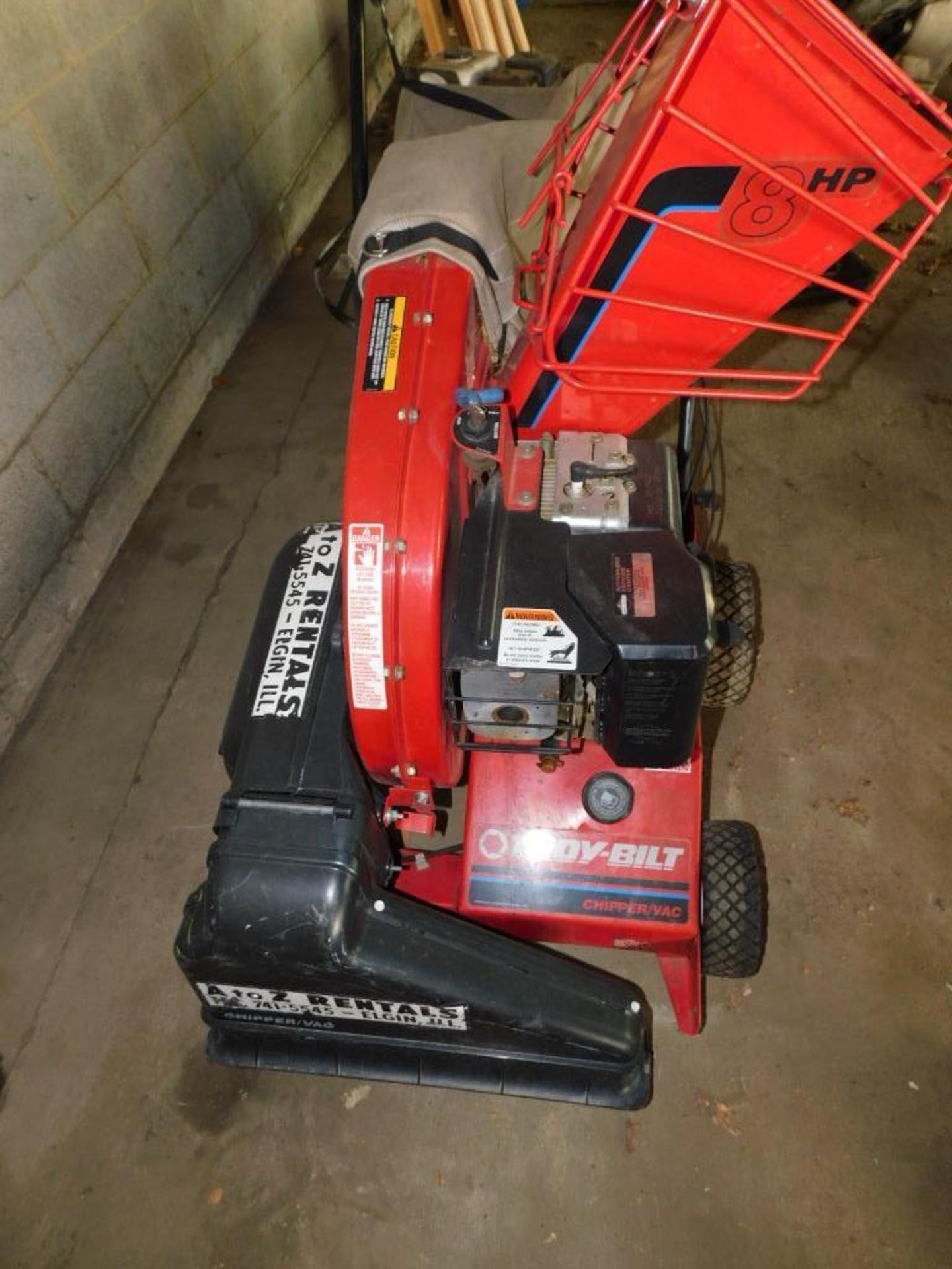 Troy-Bilt 47287 Chipper Shredder Lawn Vacuum w/Briggs & Stratton 8 HP ...