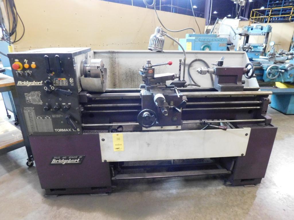 Bridgeport Tormax 13-5 Engine Lathe, S/N 002-085106-301, 8" 3-Jaw Chuck ...
