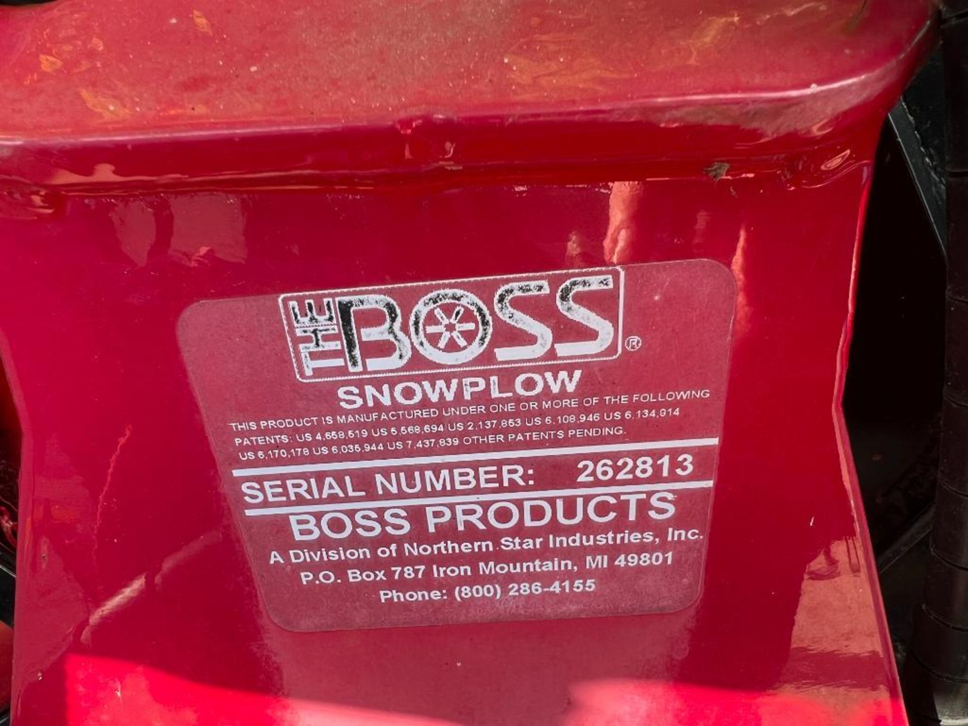 Boss 9'2" Poly-VXT Snow Plow, S/N 262813
