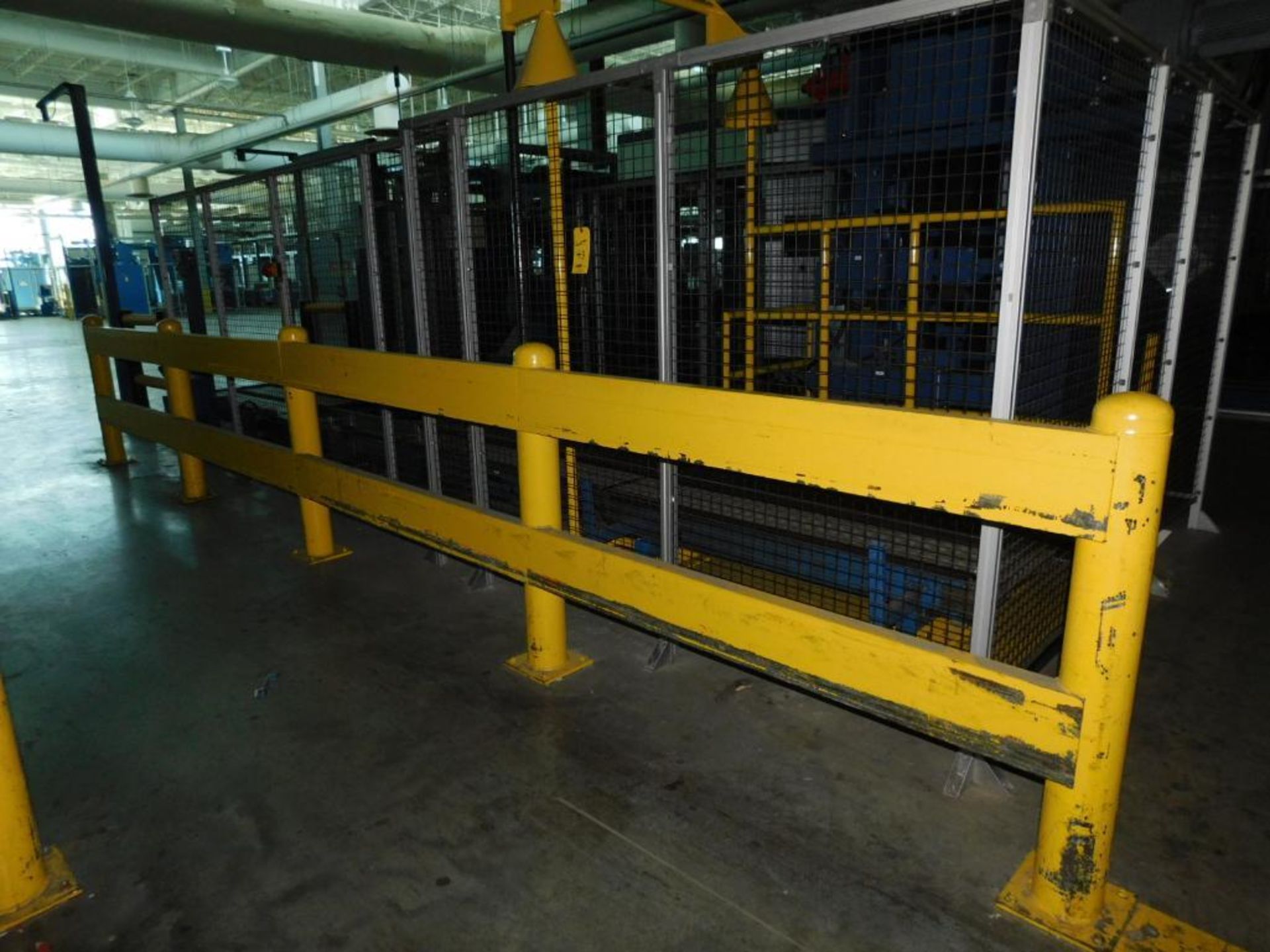 LOT: Yellow Guard Rails in Mail Room (NOT INCLUDING GUARD RAIL IN FRONT ...