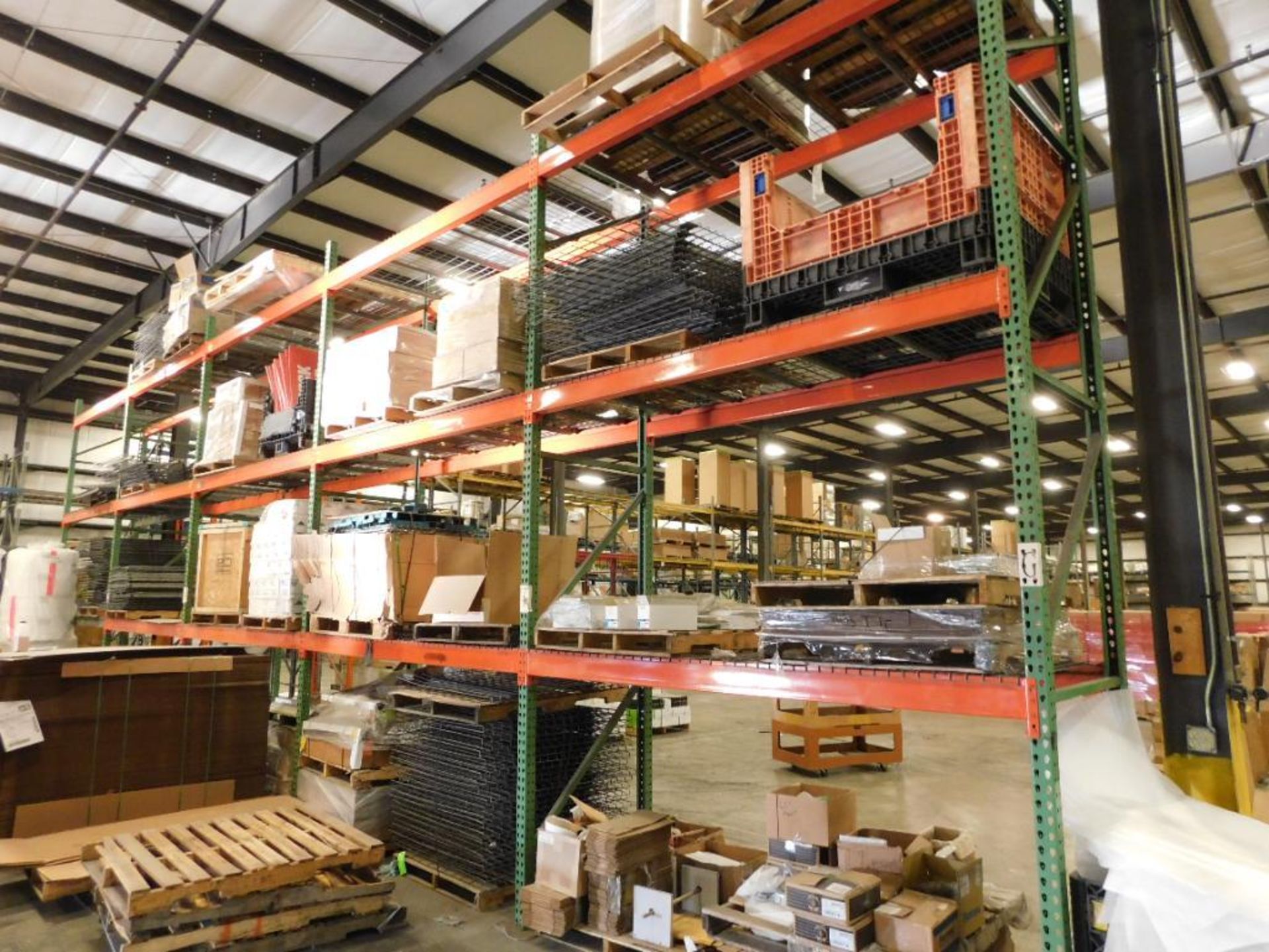 LOT: (5) Sections 16' x 9' x 42" Pallet Rack w/Wire Decking (NO CONTENTS) (LOCATION: 2420 BOSTIC