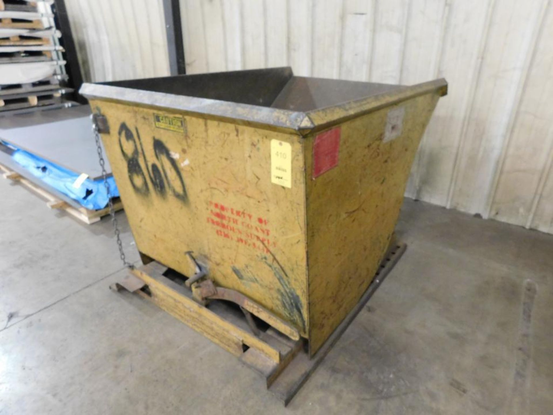 1-1/2 yd. Self Dumping Scrap Hopper (LOCATION: 1350 SANDERS AVE. SW ...