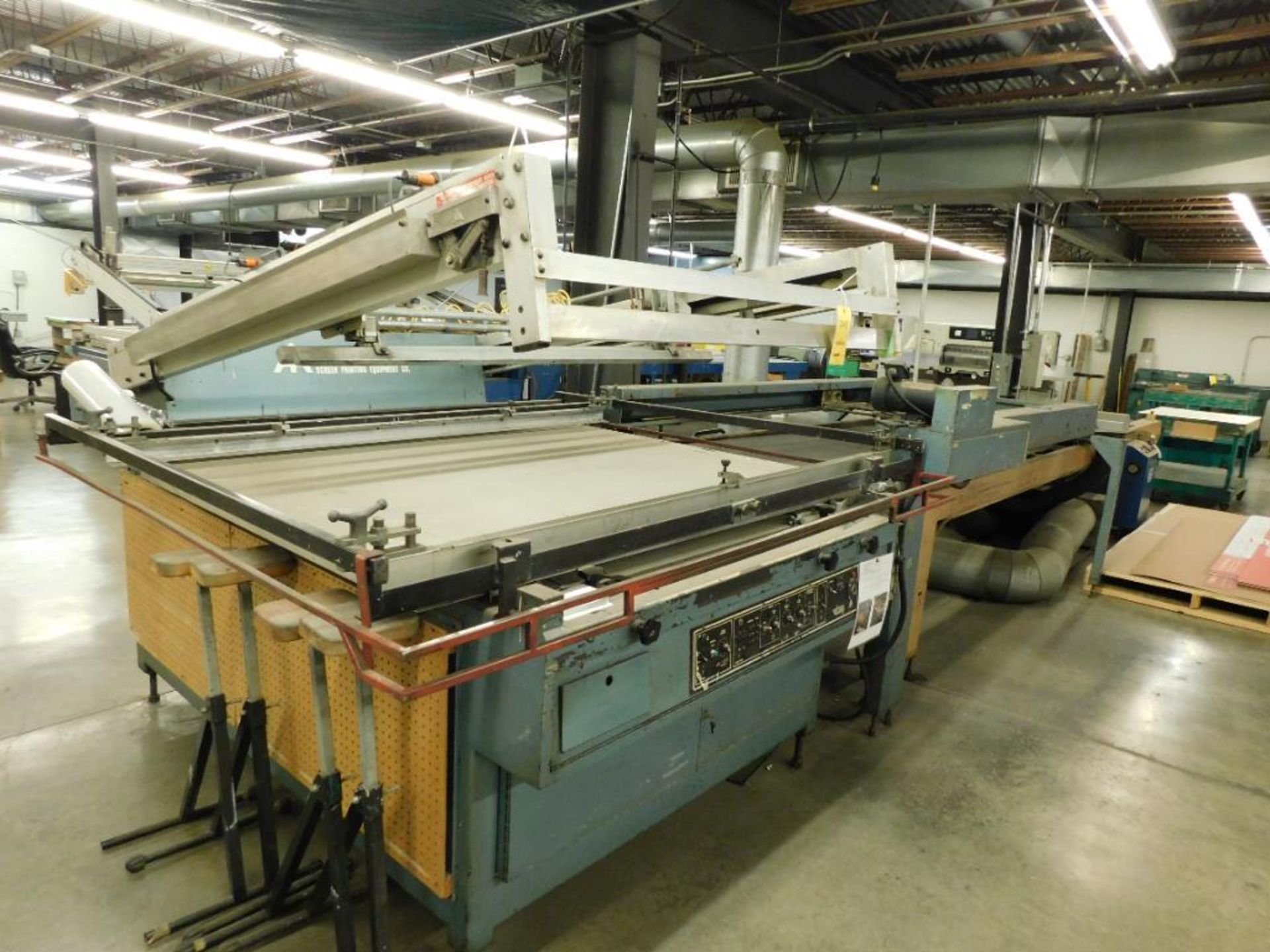 American Screen Printing Viking Screen Printer w/Conveyor & Vitran UV ...