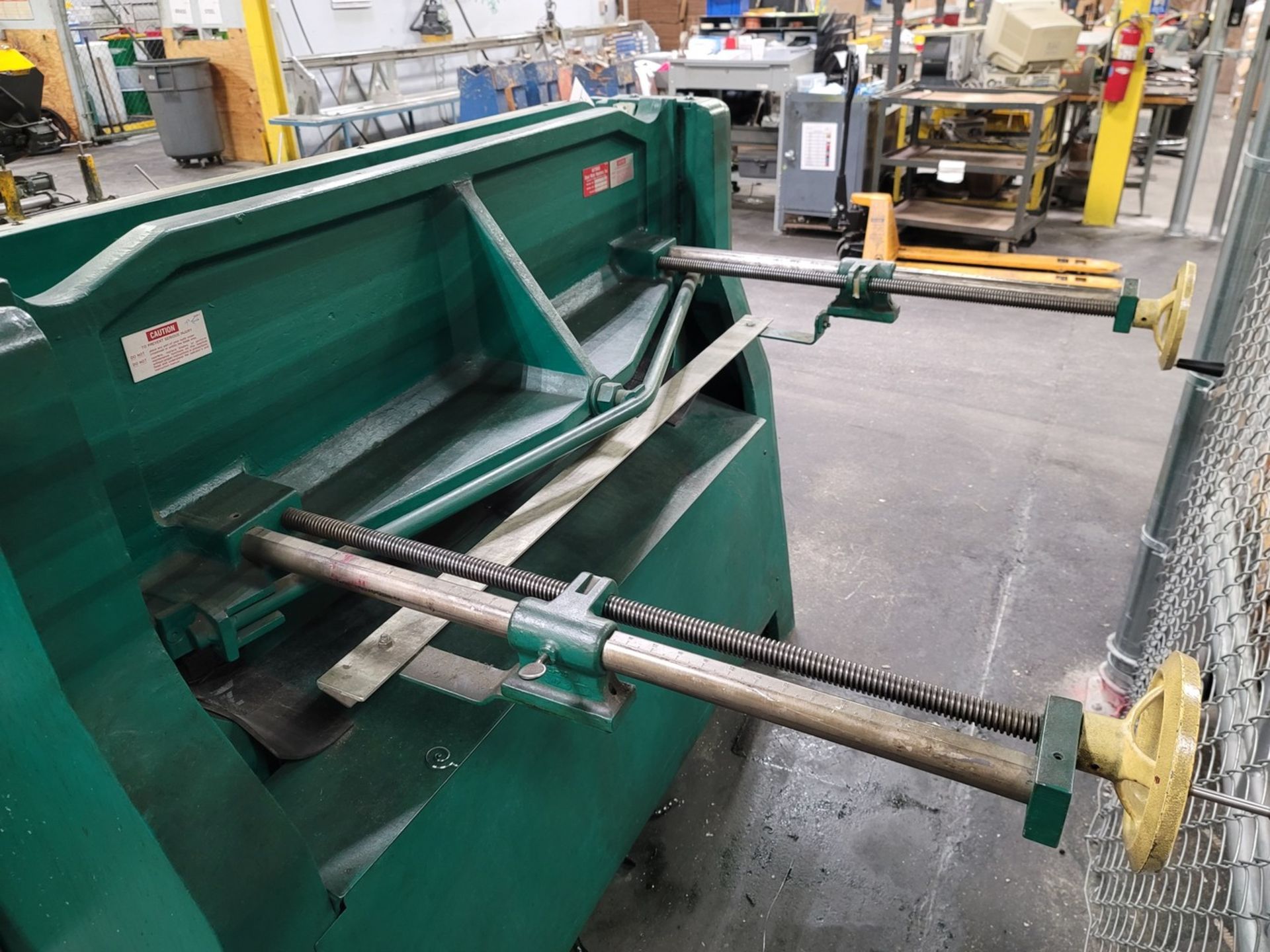 National NH4825 1/4" x 5' Power Shear, with Squaring Arm, Manual Back ...