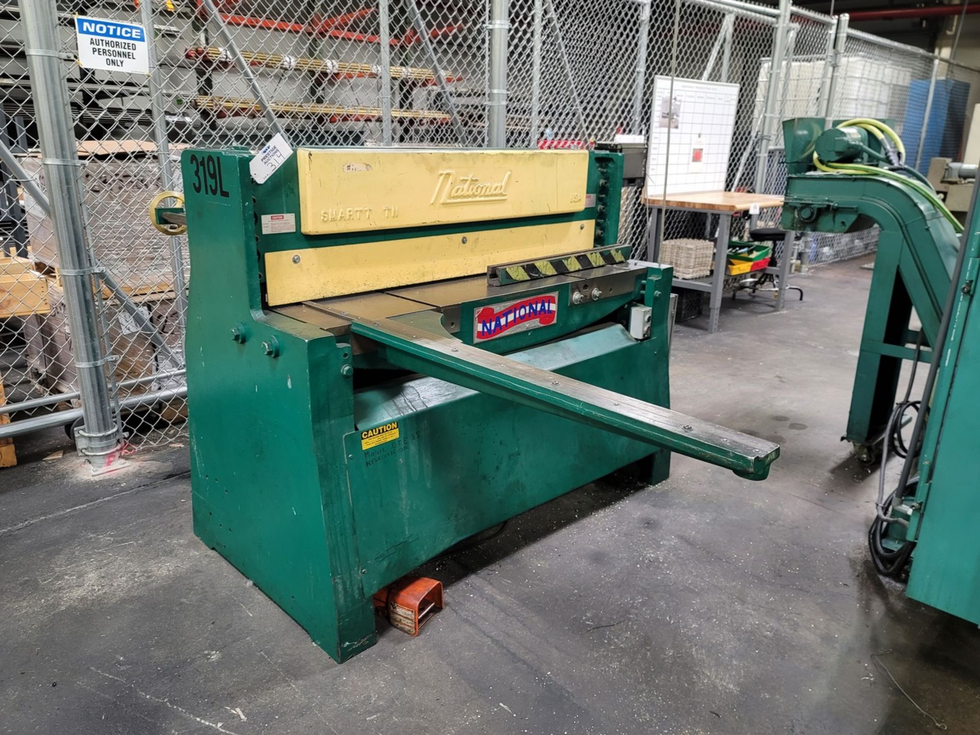 National NH4825 1/4" x 5' Power Shear, with Squaring Arm, Manual Back ...