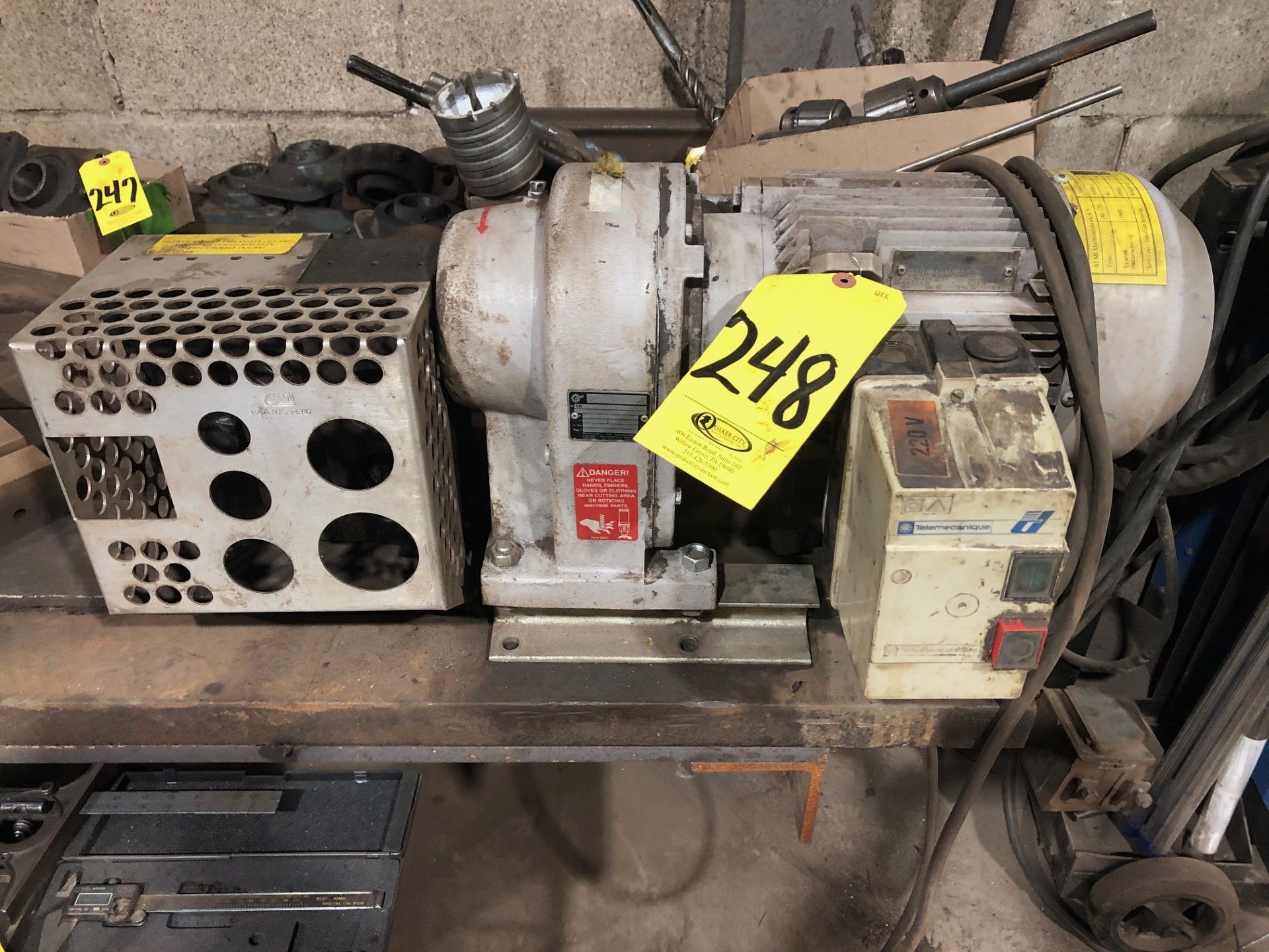 ALMI MACHINERY AL1-2U BENCH TOP PIPE NOTCHER, TYPE SK33-100 L4, S/N ...