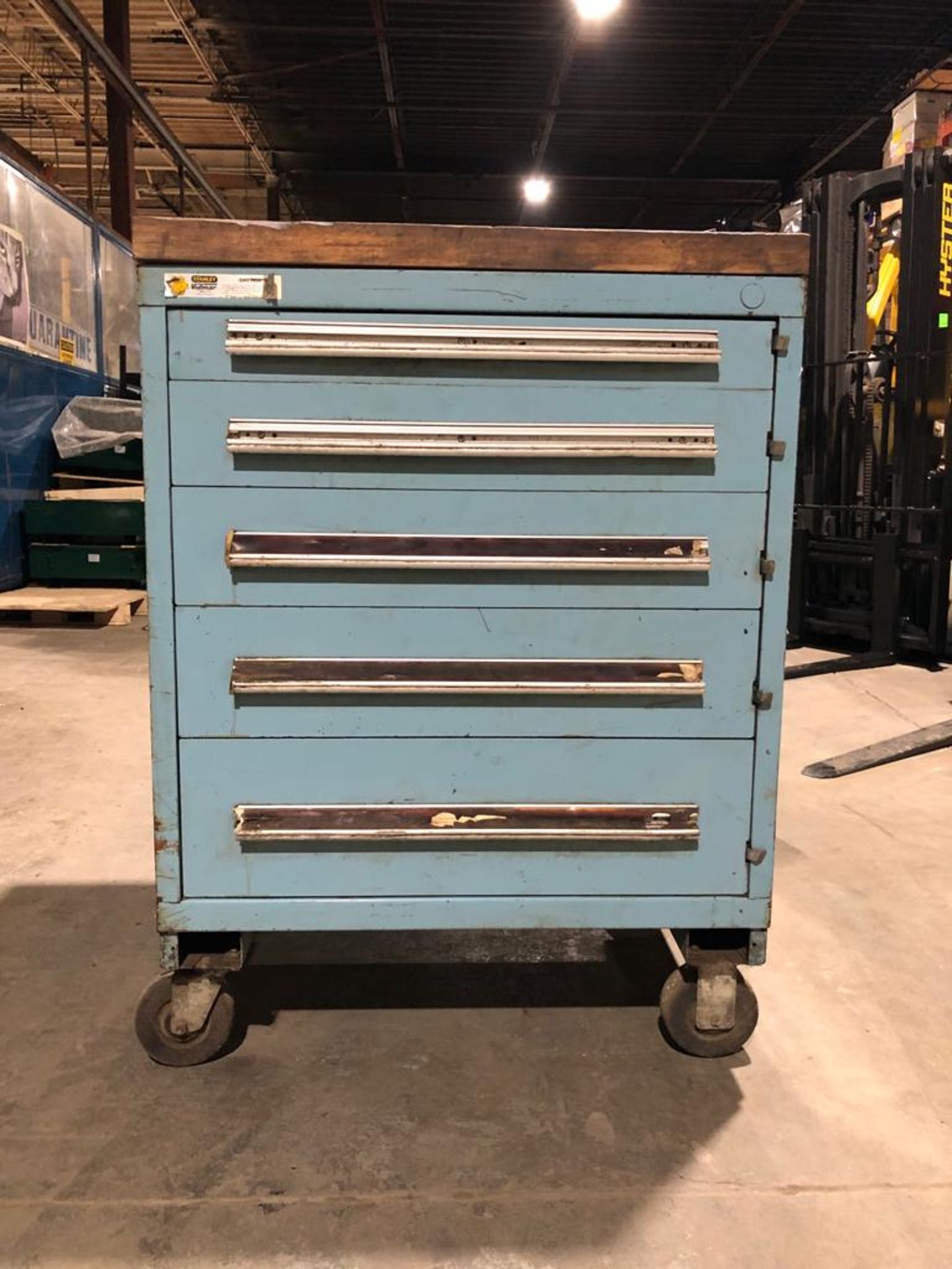 Stanley Vidmar Cabinet complete with Misc Tools with 5 Drawers
