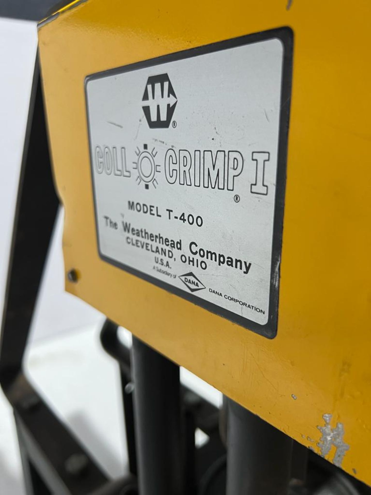Weatherhead Coll-O-Crimp model T400 Hydraulic Hose Crimper Complete ...