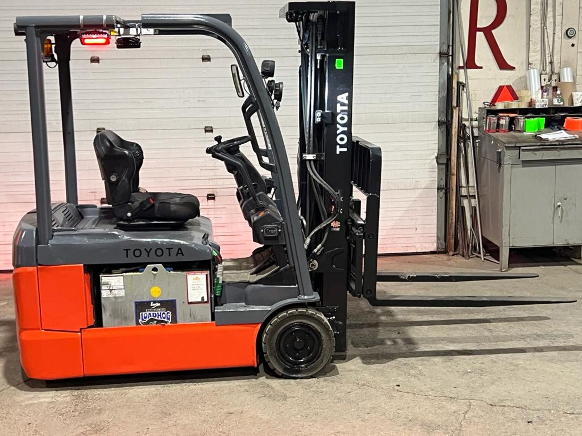 2016 Toyota 4,000lbs Capacity 3-Wheel Electric Forklift 48V with ...