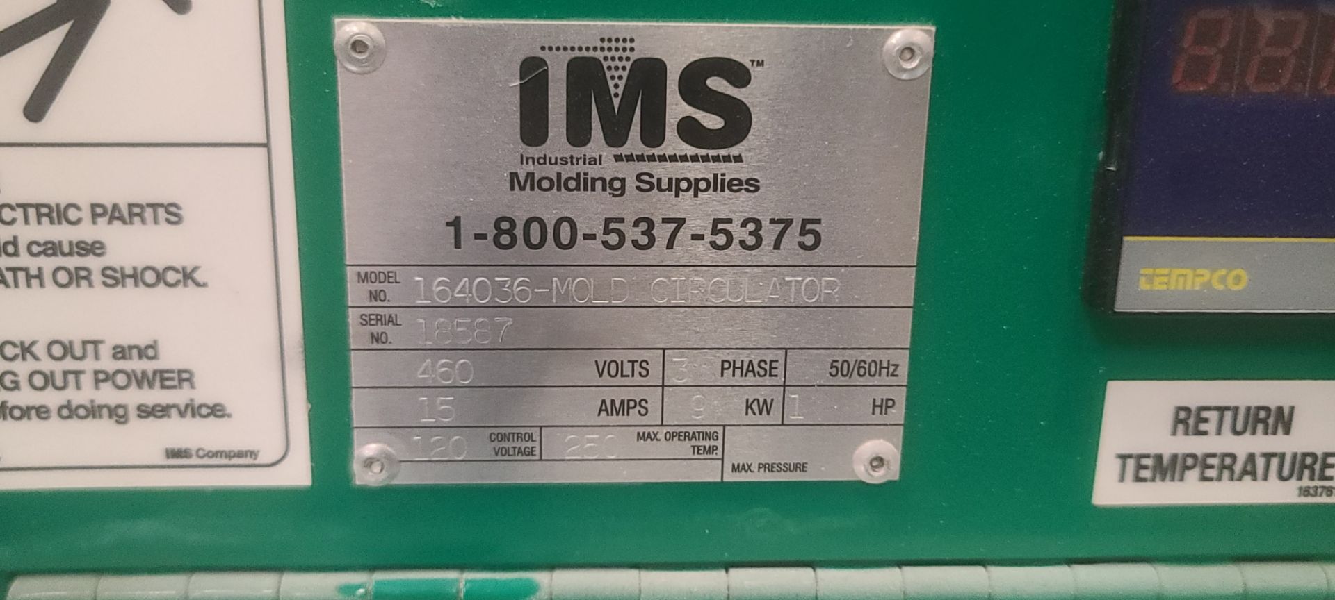 (Lot) (2) IMS mod.164036 Temperature Mold Circulator 460V/3ph/50/60Hz