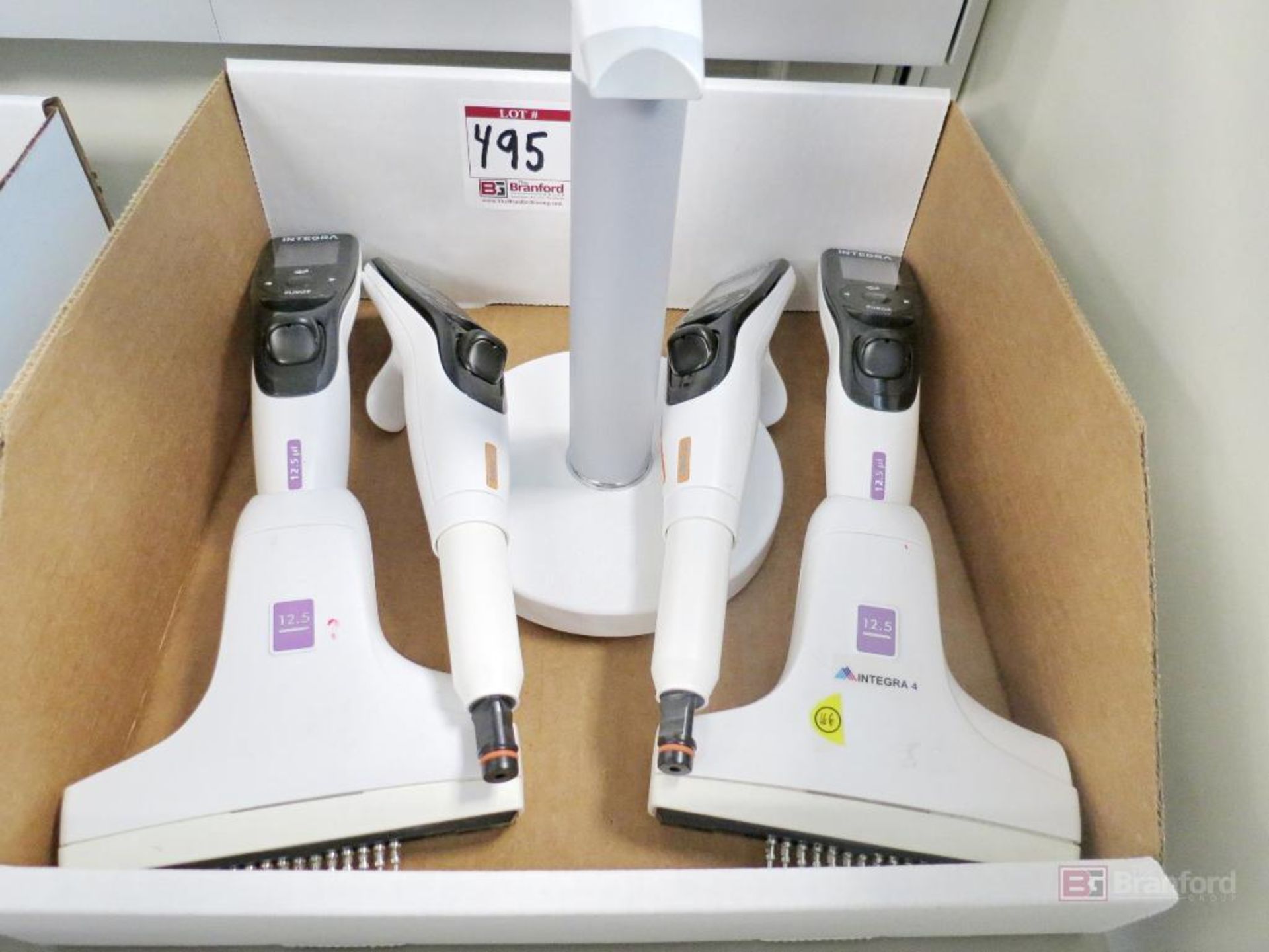 Lot of (2) Integra Single Channel Handheld Pipettes, (2) Integra ...