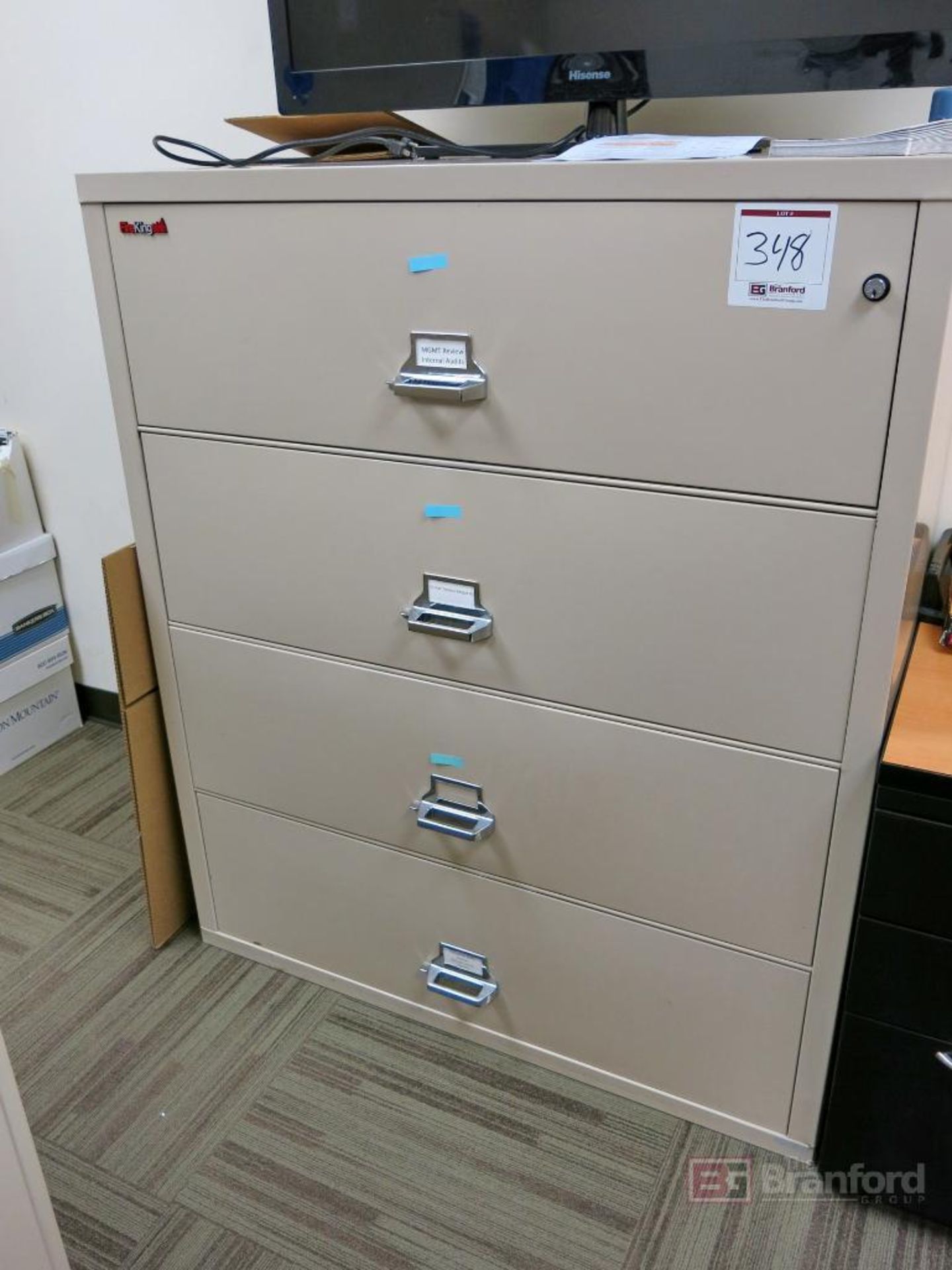 Fireking 4-Drawer Horizontal Fireproof File Cabinet