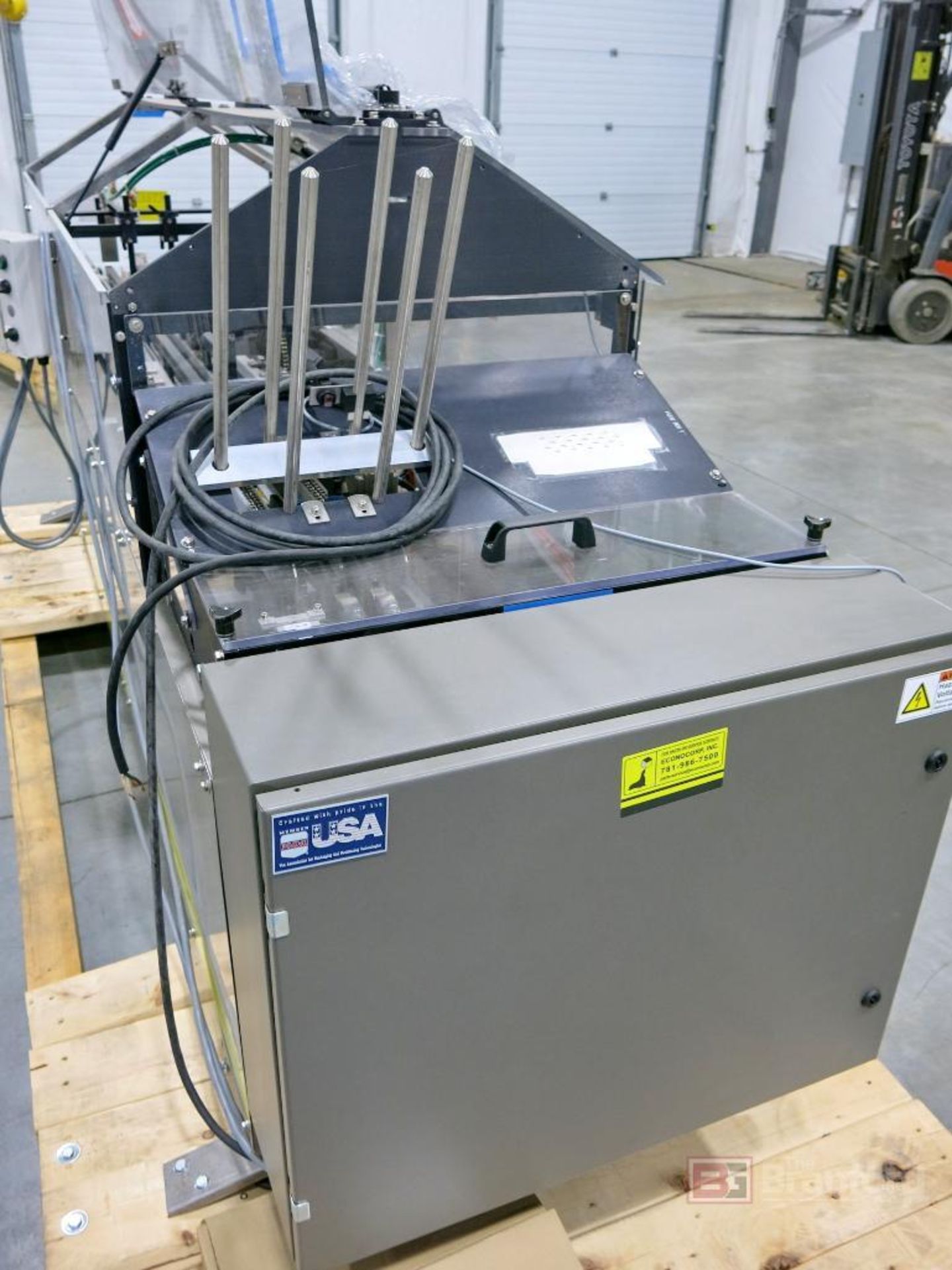 Econoseal Model 10867 type Spartan Box Making Machine w/ Through Line ...