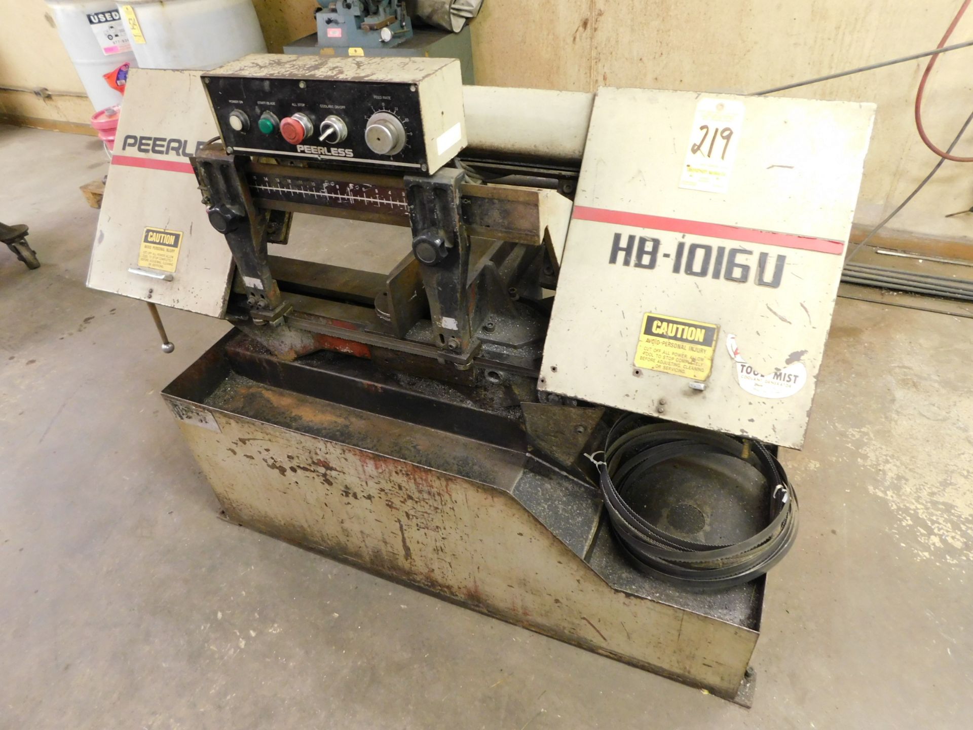 Peerless Model HB-1016U Horizontal Band Saw, 10" X 16" Capacity ...