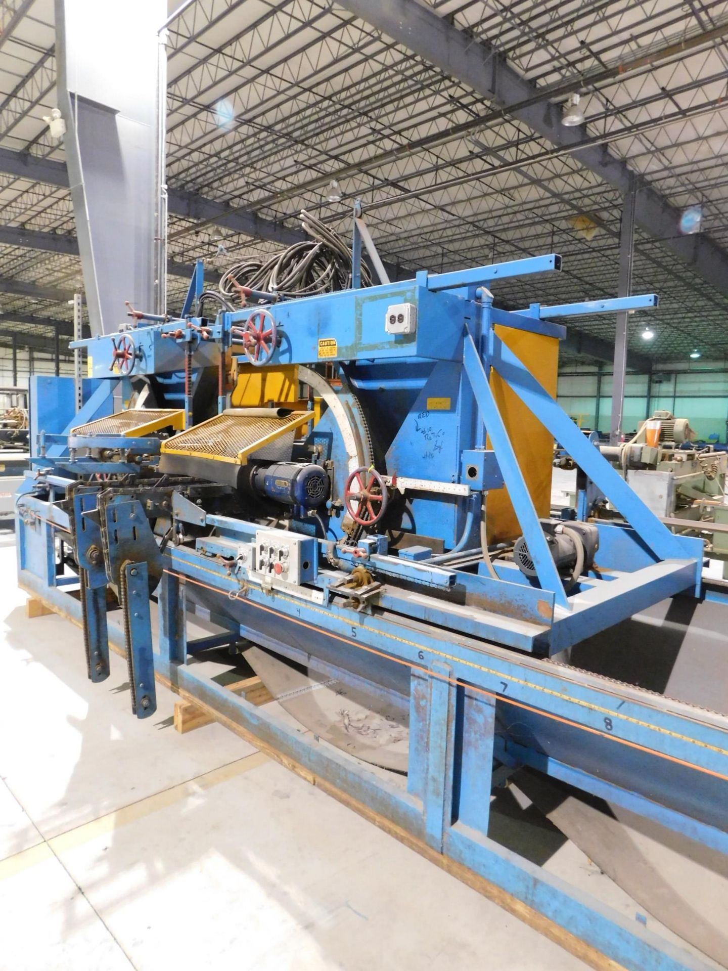 IDACO Truss Component Saw, s/n 3958, with Traveling Saw Head