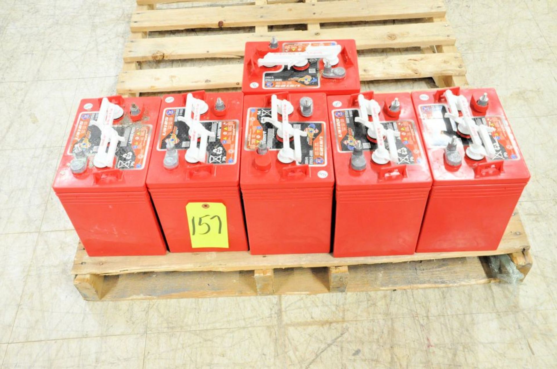 Lot-(6) US Battery 6-Volt 242-Amp Hour Deep Cycle Batteries on (1 ...