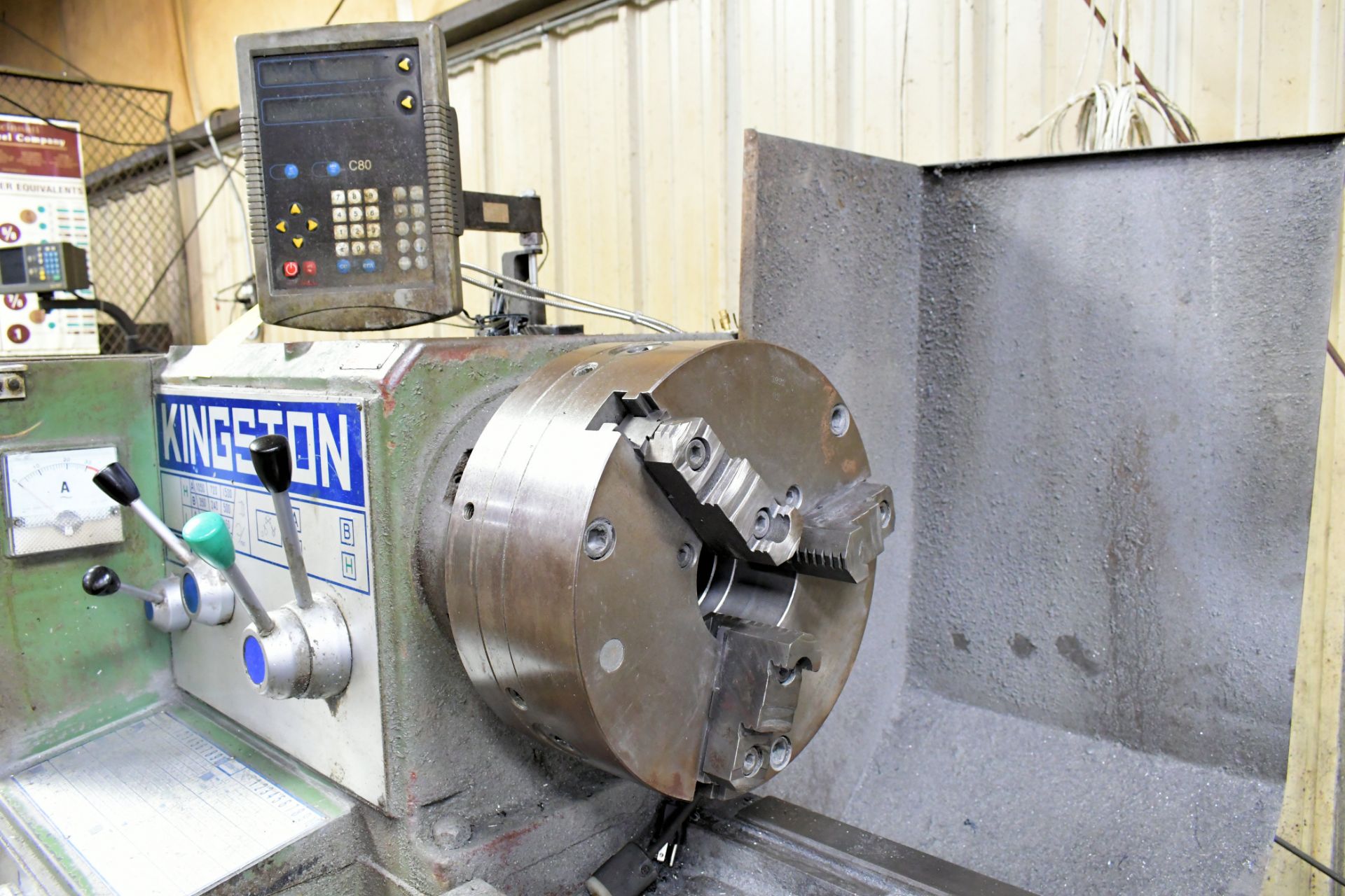 Kingston Model HL2000, 20"" X 80" Geared Head Lathe, s/n 10750521A ...