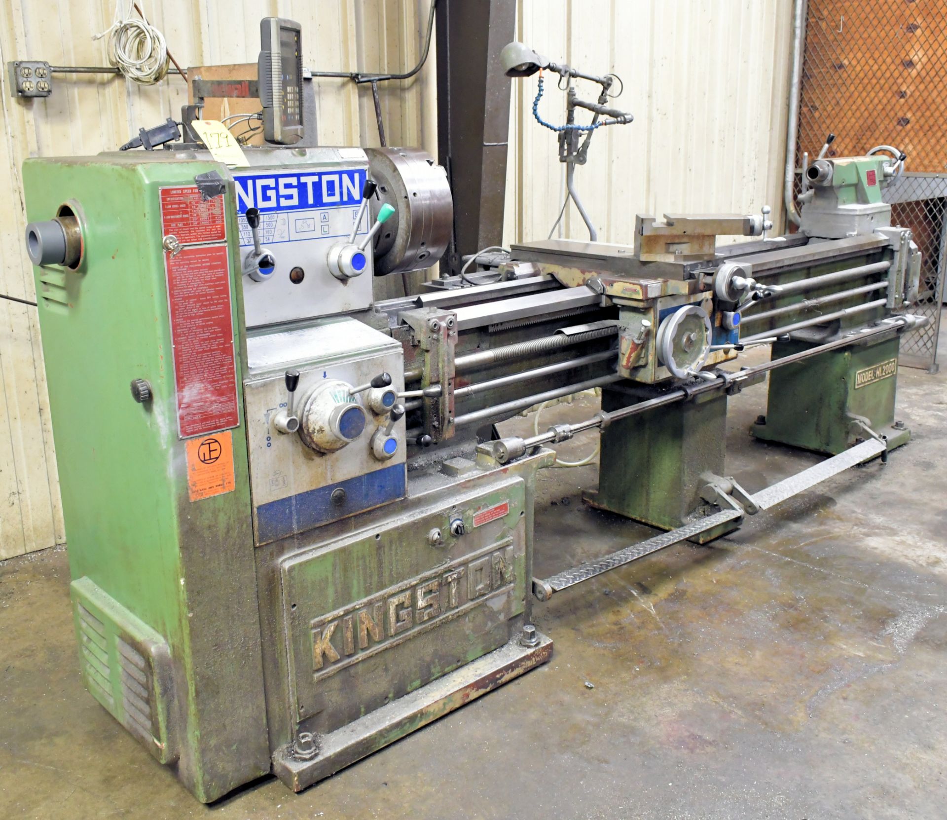Kingston Model HL2000, 20"" X 80" Geared Head Lathe, s/n 10750521A ...