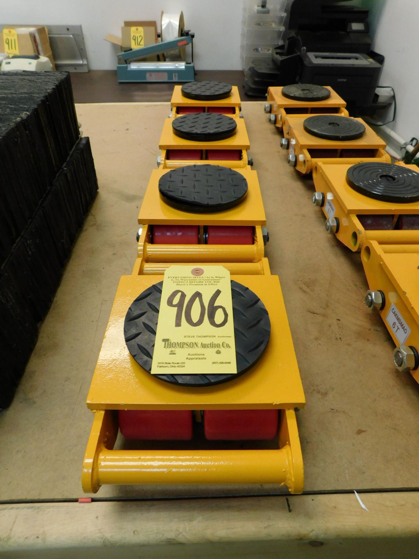 (4) Vevor 6 Ton Machinery Skates (New)