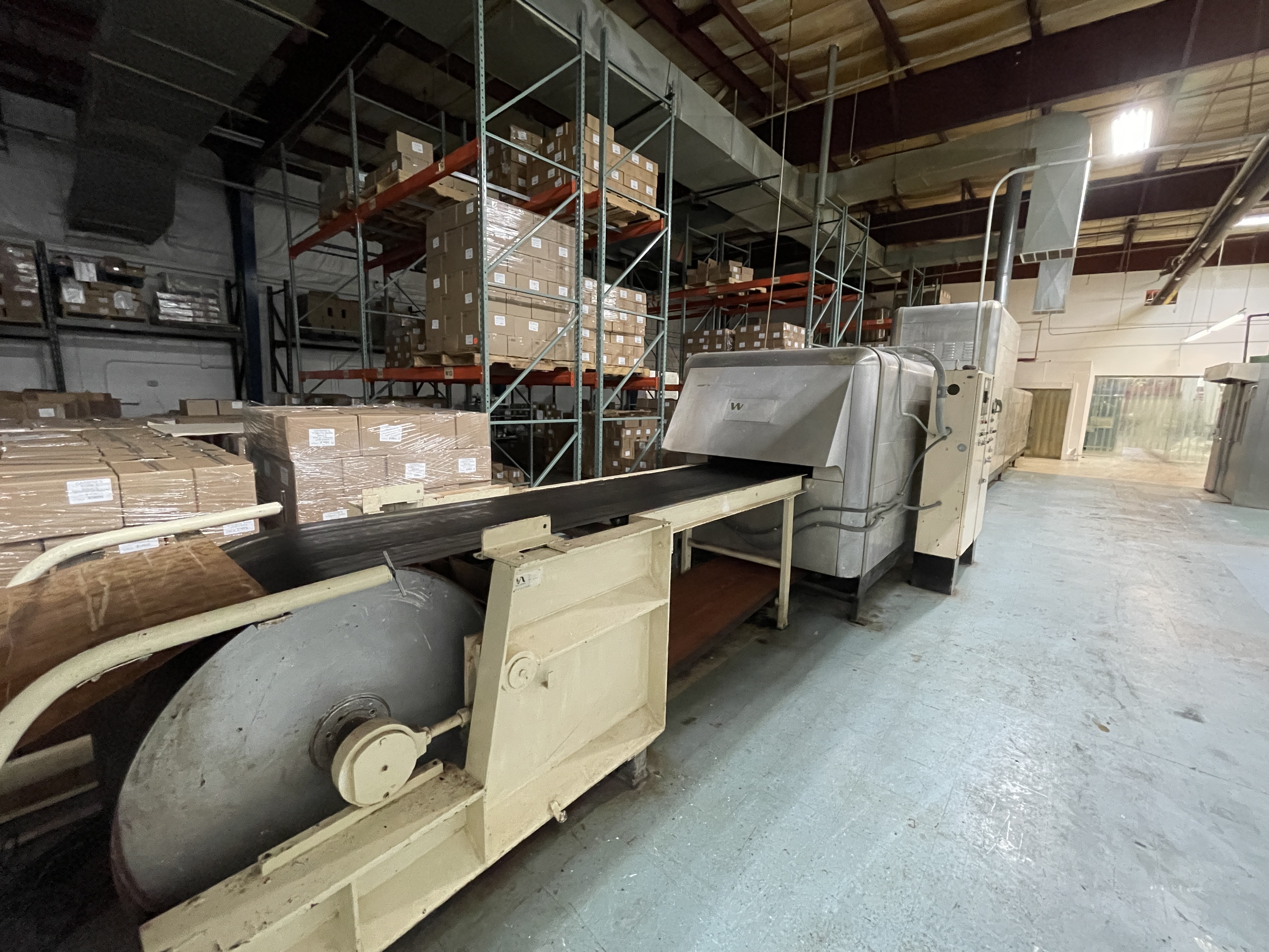 Werner Lehara 28" wide x 50-ft long Steel Bank oven. 10-ft infeed and 3 ...