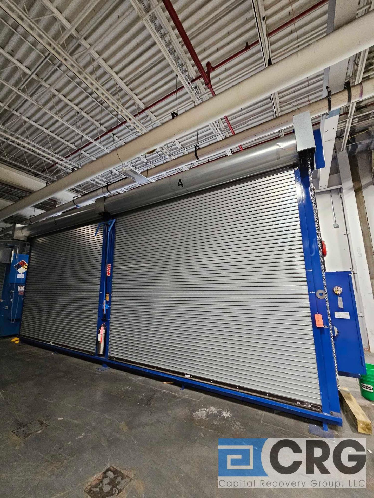 DENIOS Haz Mat safety storage container, 28 feet (W) X 5 1/2 feet (D) X ...