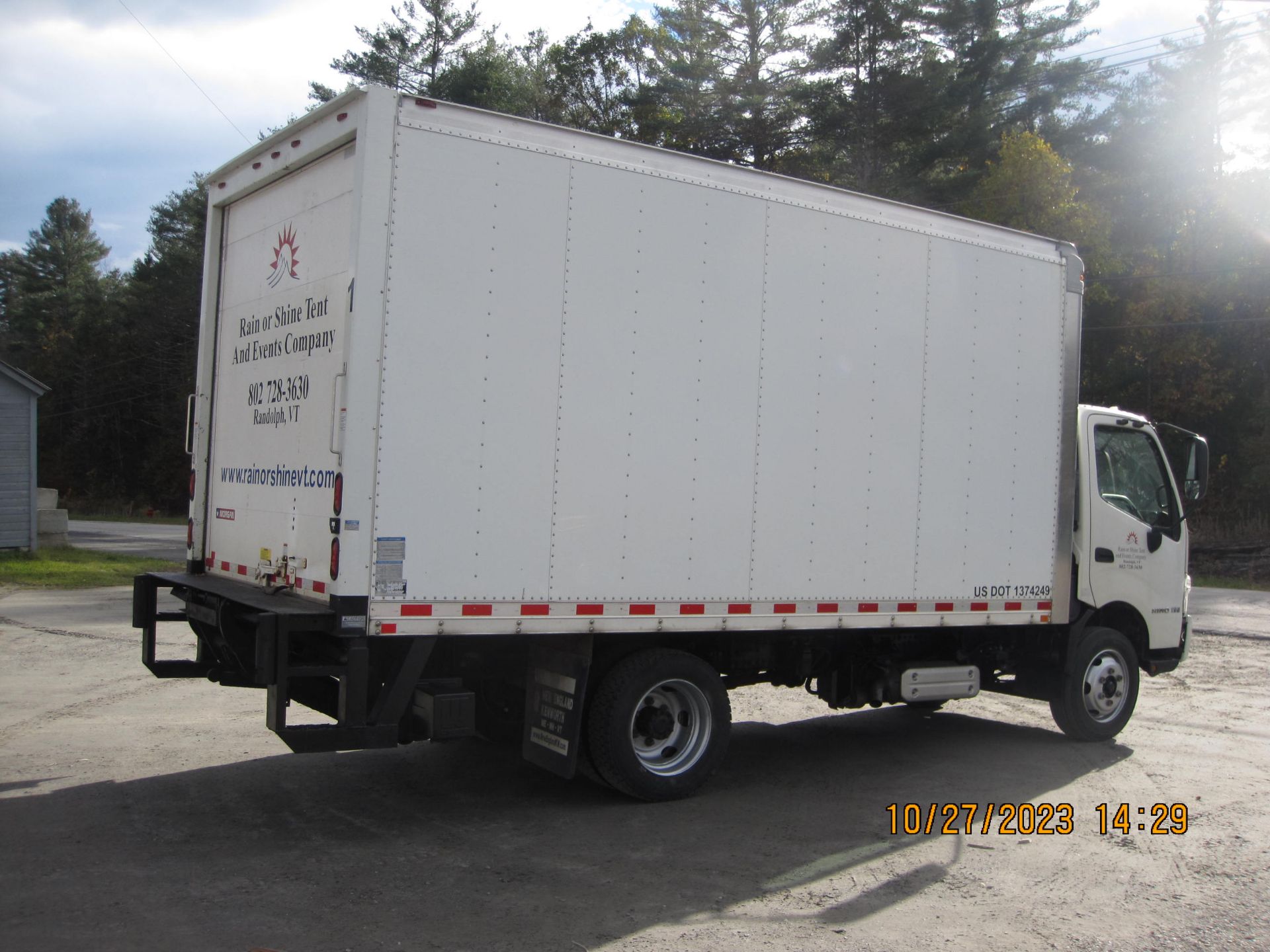 2015 HINO Model 195 16' Box Truck w/Lift Gate, Diesel, 41,061 miles ...