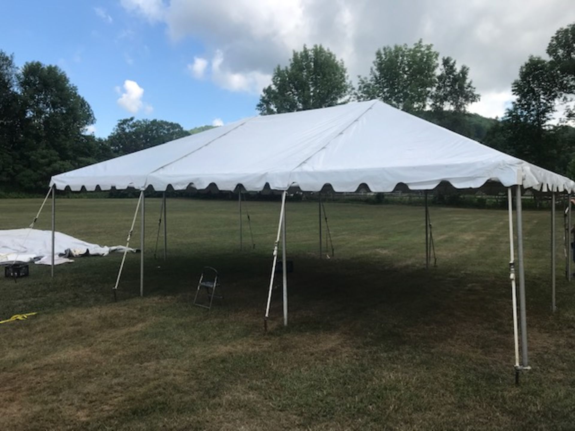 20'x30' White Toptec Expandable Frame Tent (includes frame, and 1 piece ...