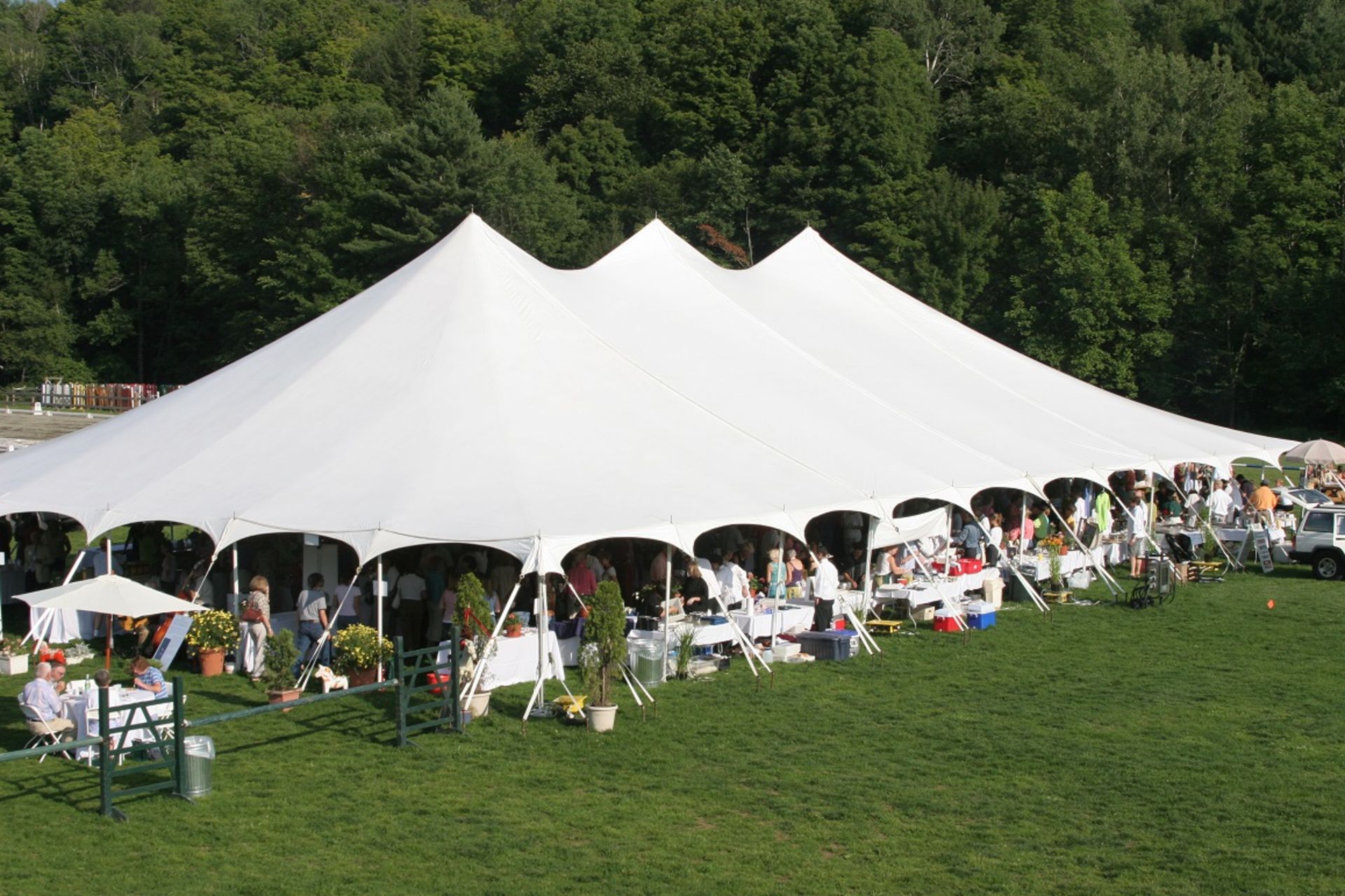 60'x100' Toptec Epic Pole Tent - Blockout - includes (1) 60x60 set of ...