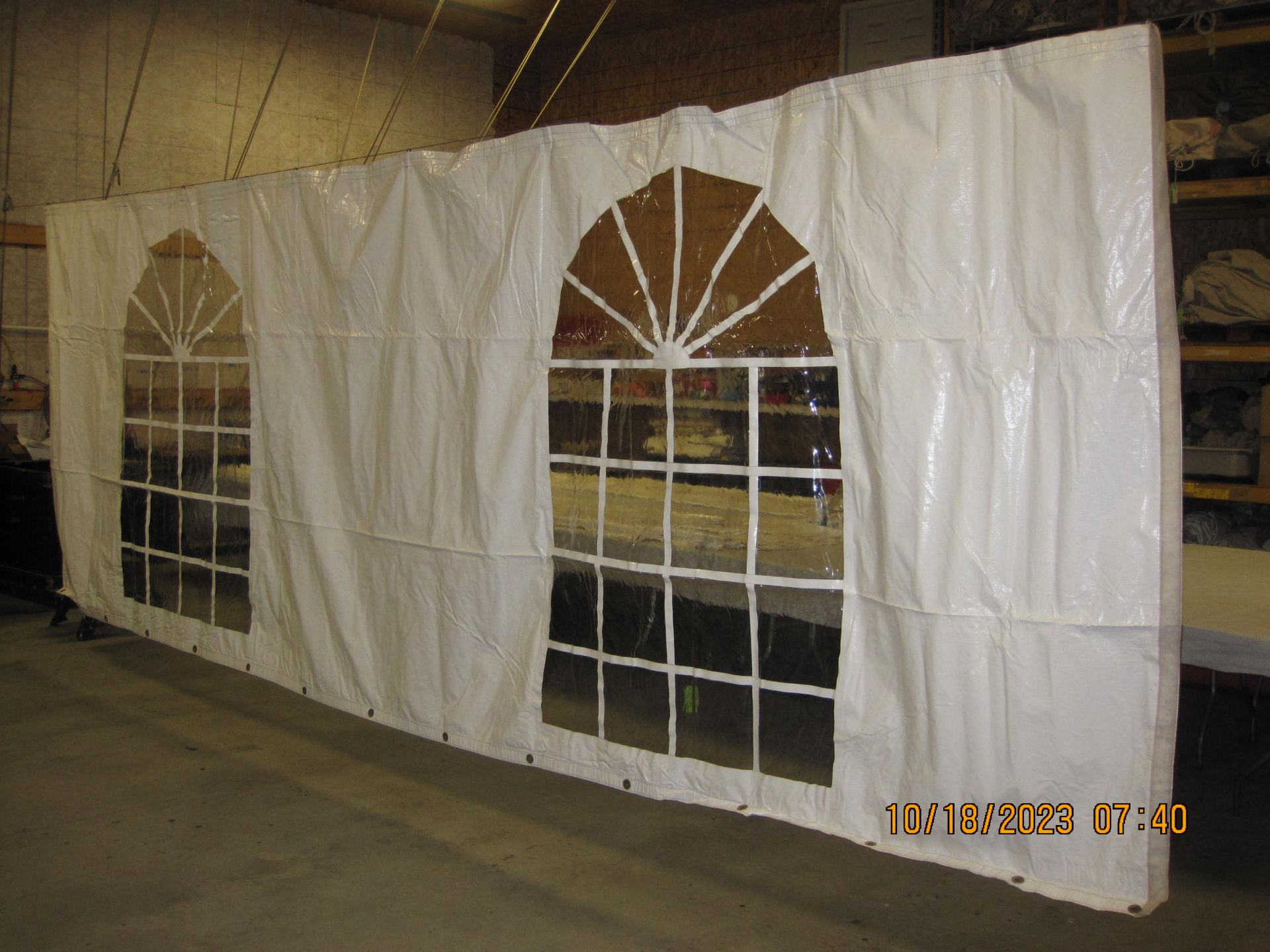 Lot of (8) 7x20 Toptec Window Sidewalls (Grade A-)