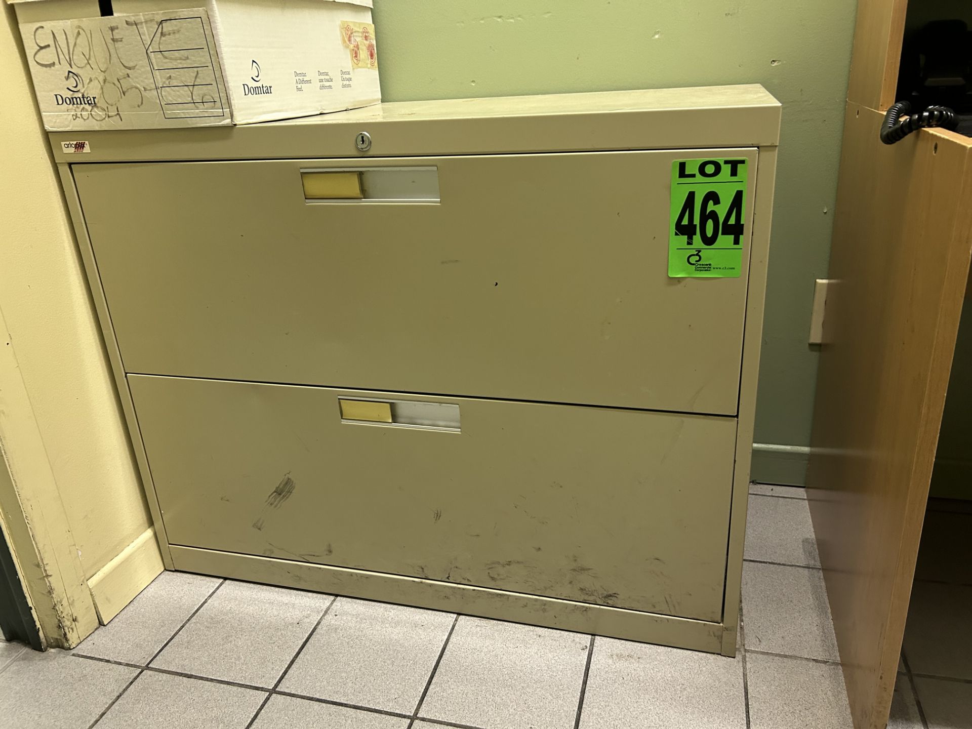 2-Drawer Horizontal Metal Filing Cabinet