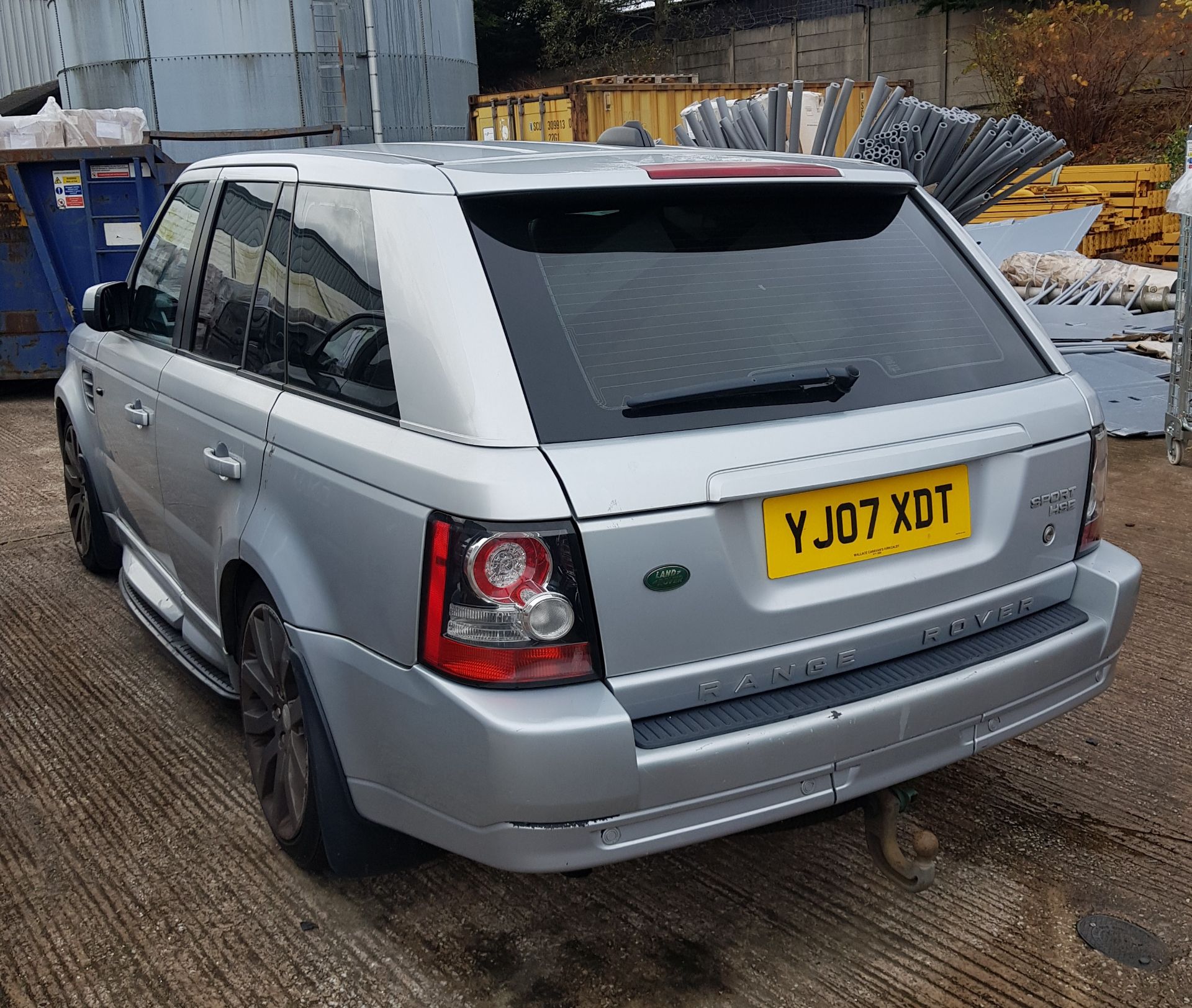 SILVER LAND ROVER (DIESEL), REG NO: YJ07 XDT, ENGINE SIZE: 2720CC, 1ST ...