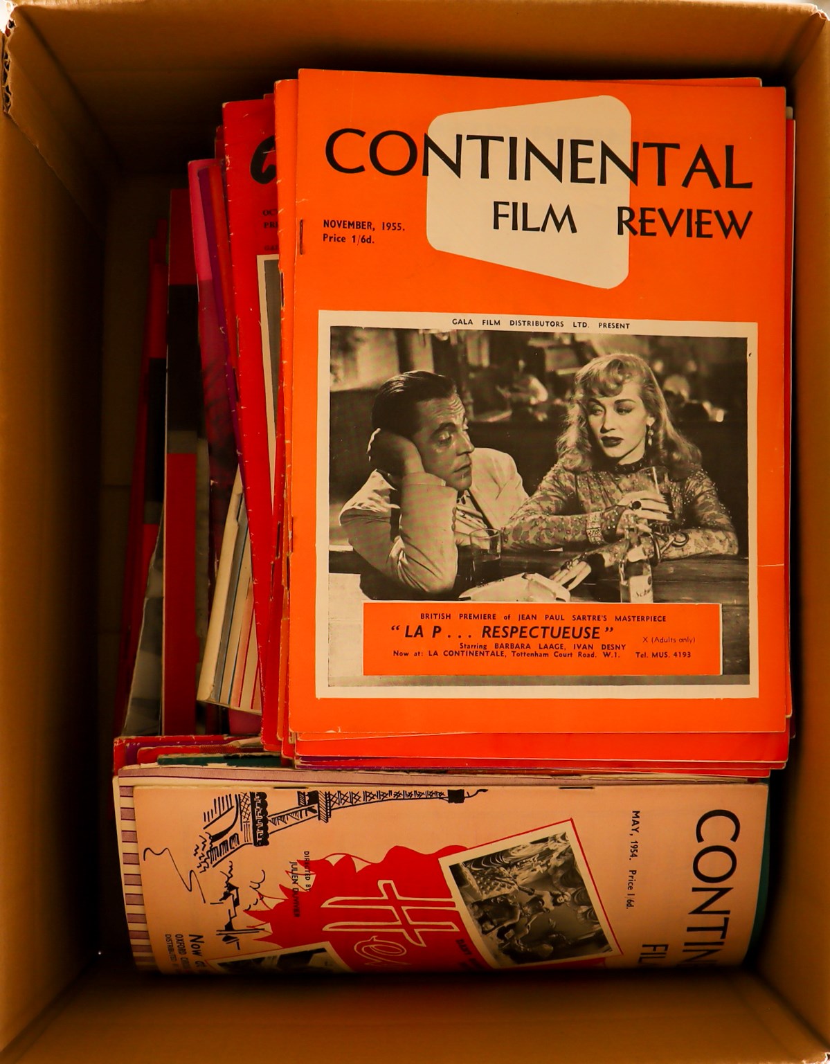 FILM MAGAZINES 1954 -1970. Comprising of 'Continental Film' 1954-1958 ...