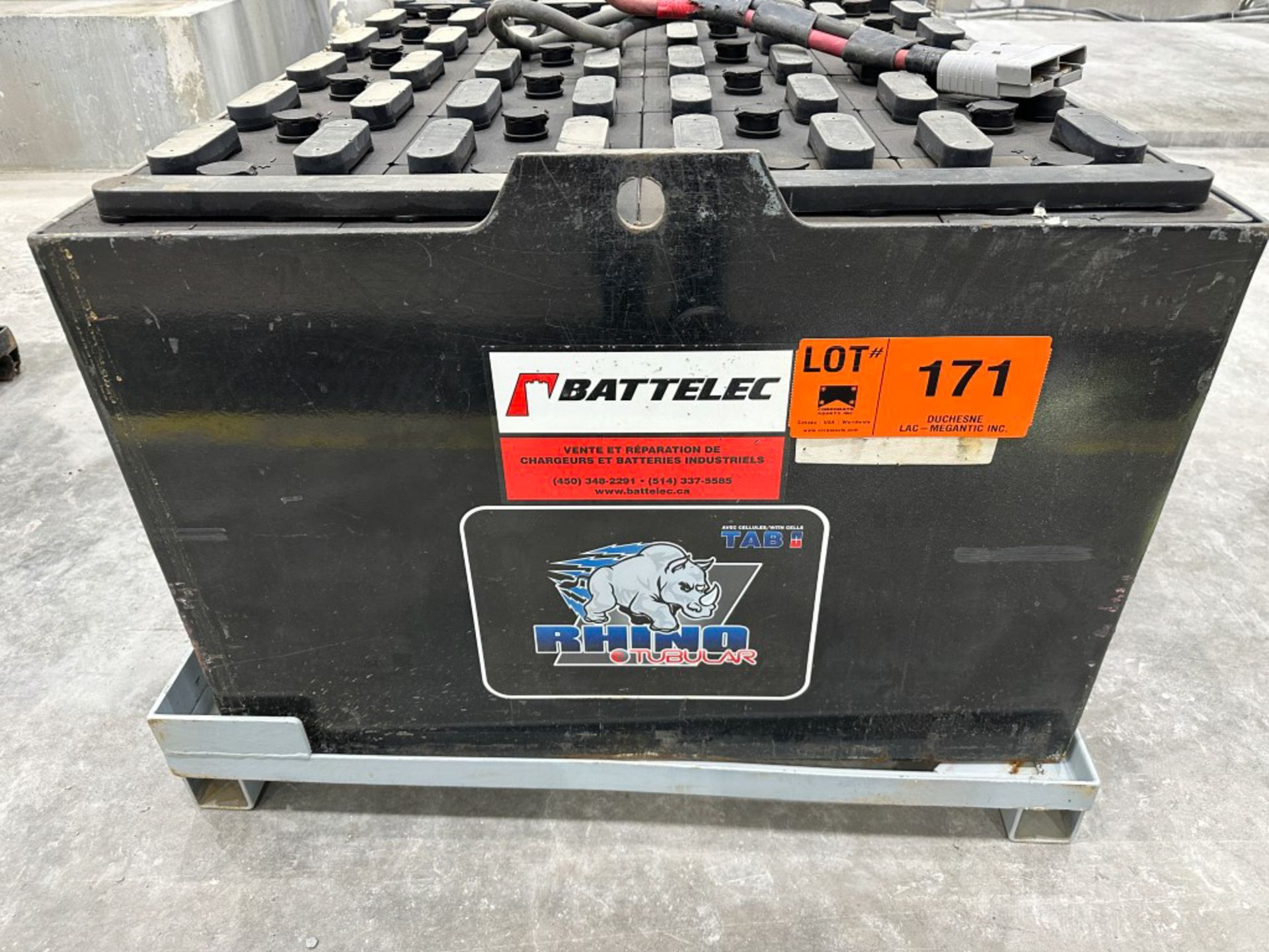 { Choice of lots: 170, 171 } BATTELEC 48V forklift battery, s/n n/a
