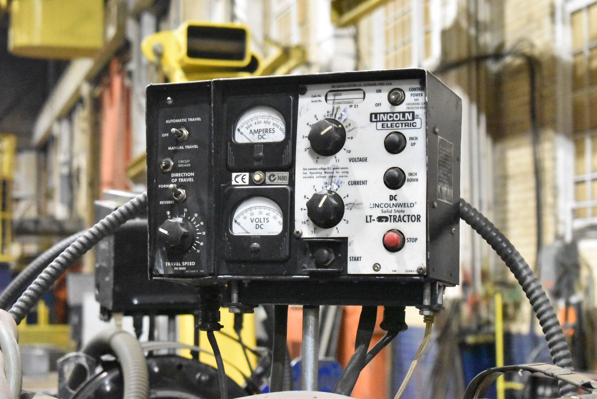 LINCOLN ELECTRIC DC LINCOLNWELD LT-TRACTOR SUB-ARC WELDER WITH CABLES ...