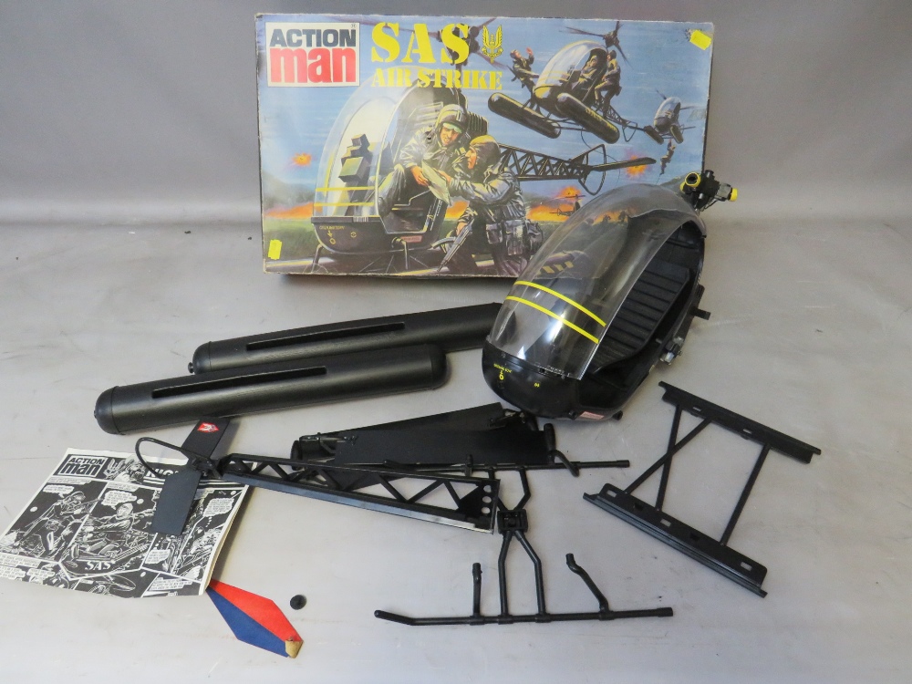A BOXED ACTION MAN SAS AIR STRIKE HELICOPTER - BOX A/F