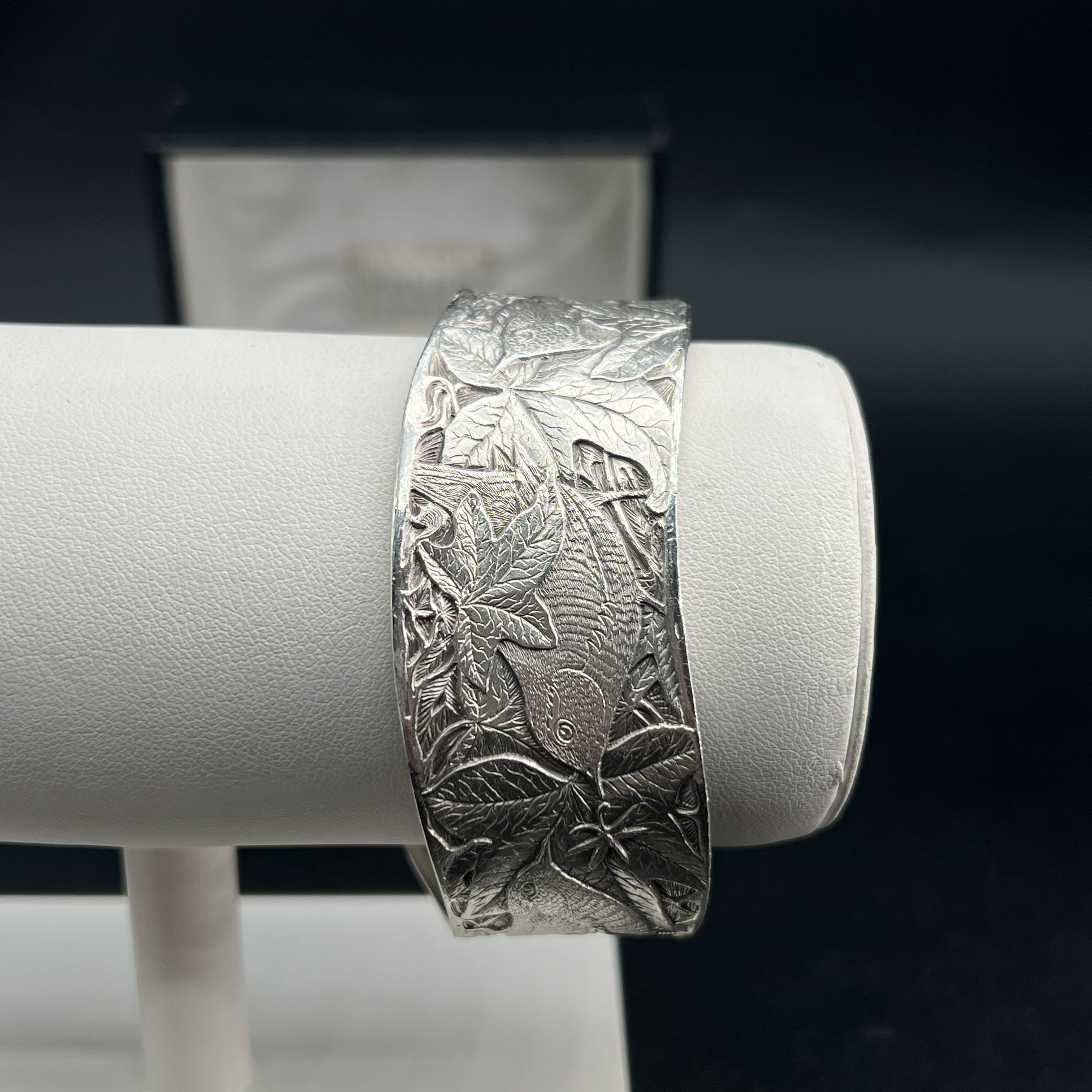 A Scottish silver bangle by Malcolm Appleby, Malcolm Appleby wren and ...