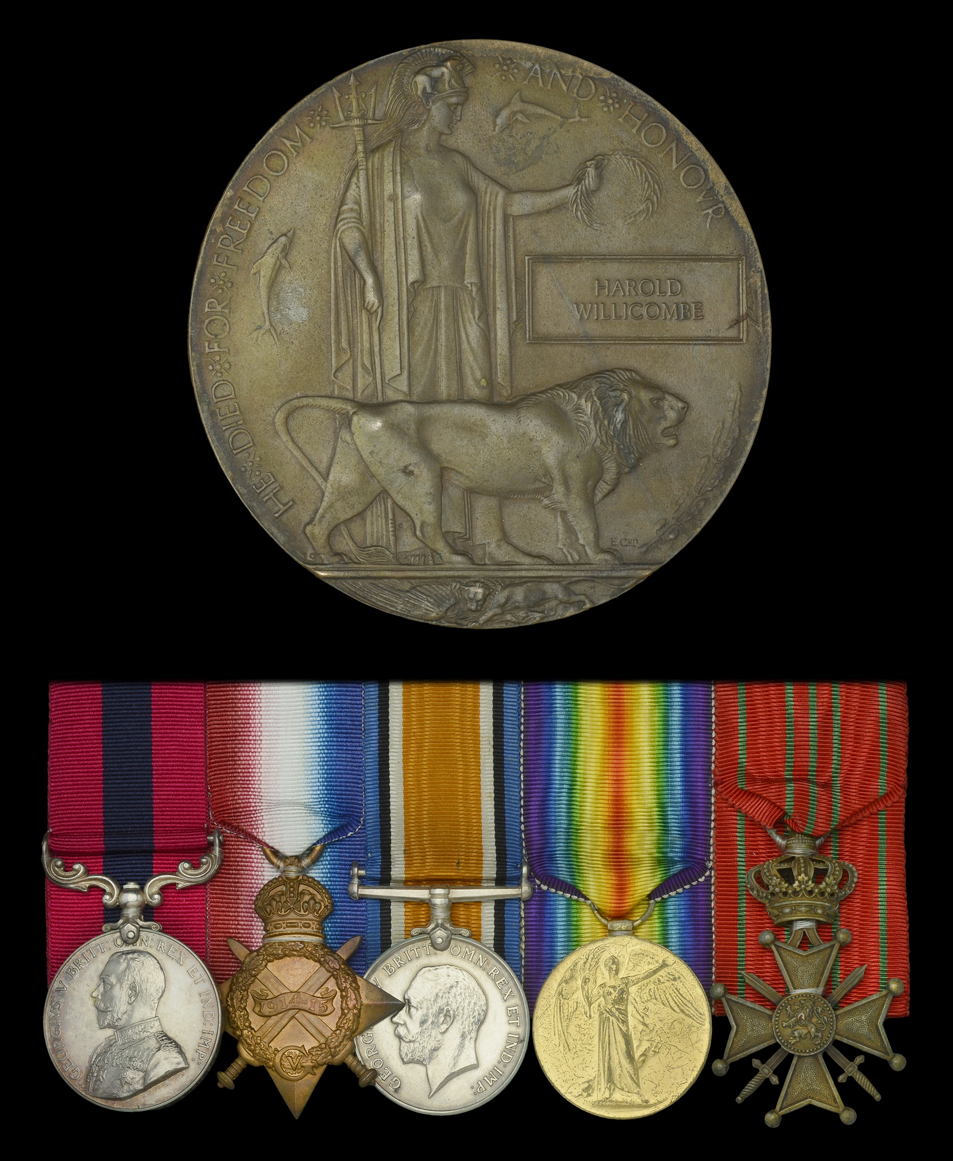 A Great War ‘Western Front’ D.C.M. group of five awarded to Lance ...