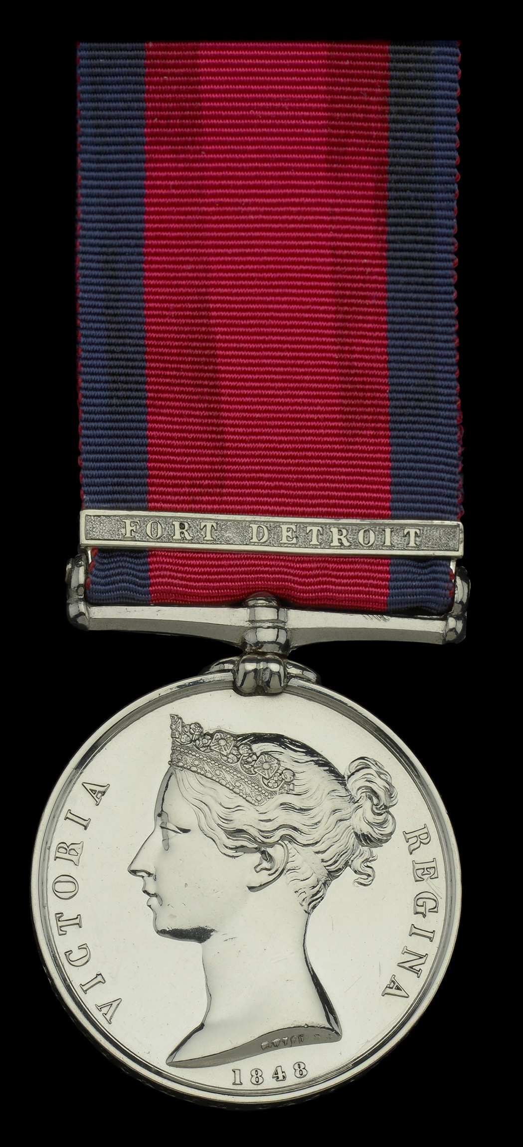The Military General Service Medal for Fort Detroit awarded to Captain ...