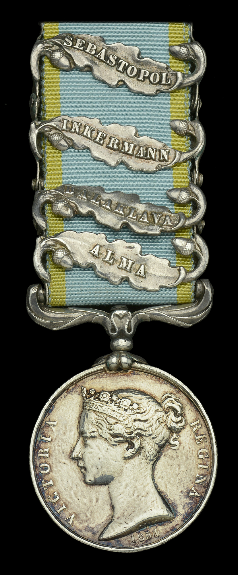 Crimea 1854-56, 4 clasps, Alma, Balaklava, Inkermann, Sebastopol (5123 ...