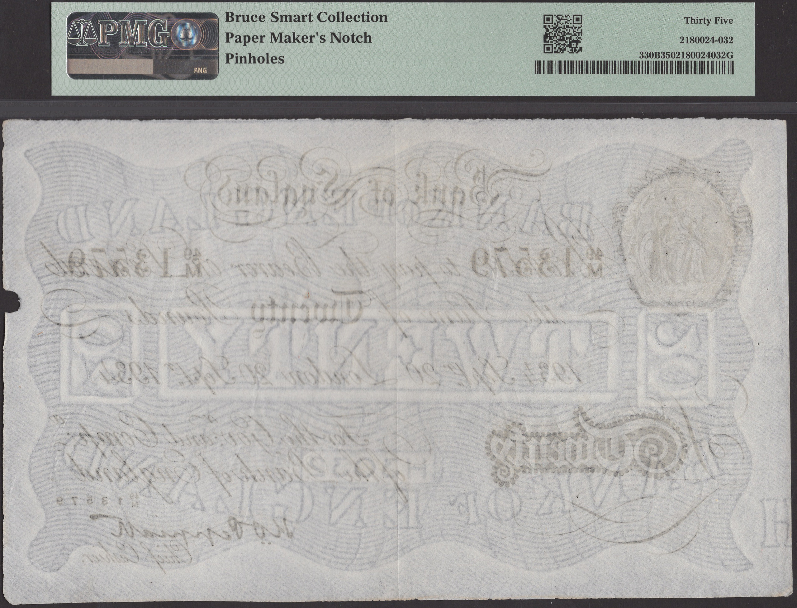 Bank of England, Kenneth O. Peppiatt, Operation Bernhard, £20, London ...