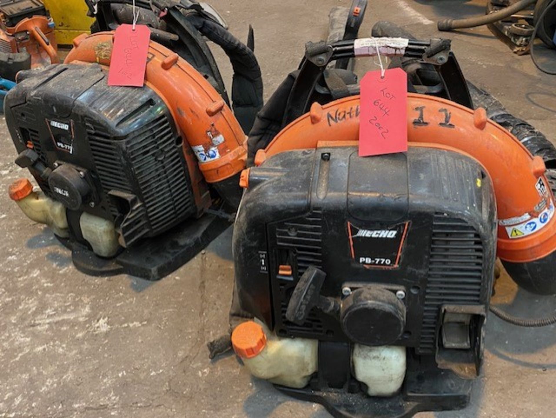 Echo PB-770 Backpack Blower x 2, runners but need work