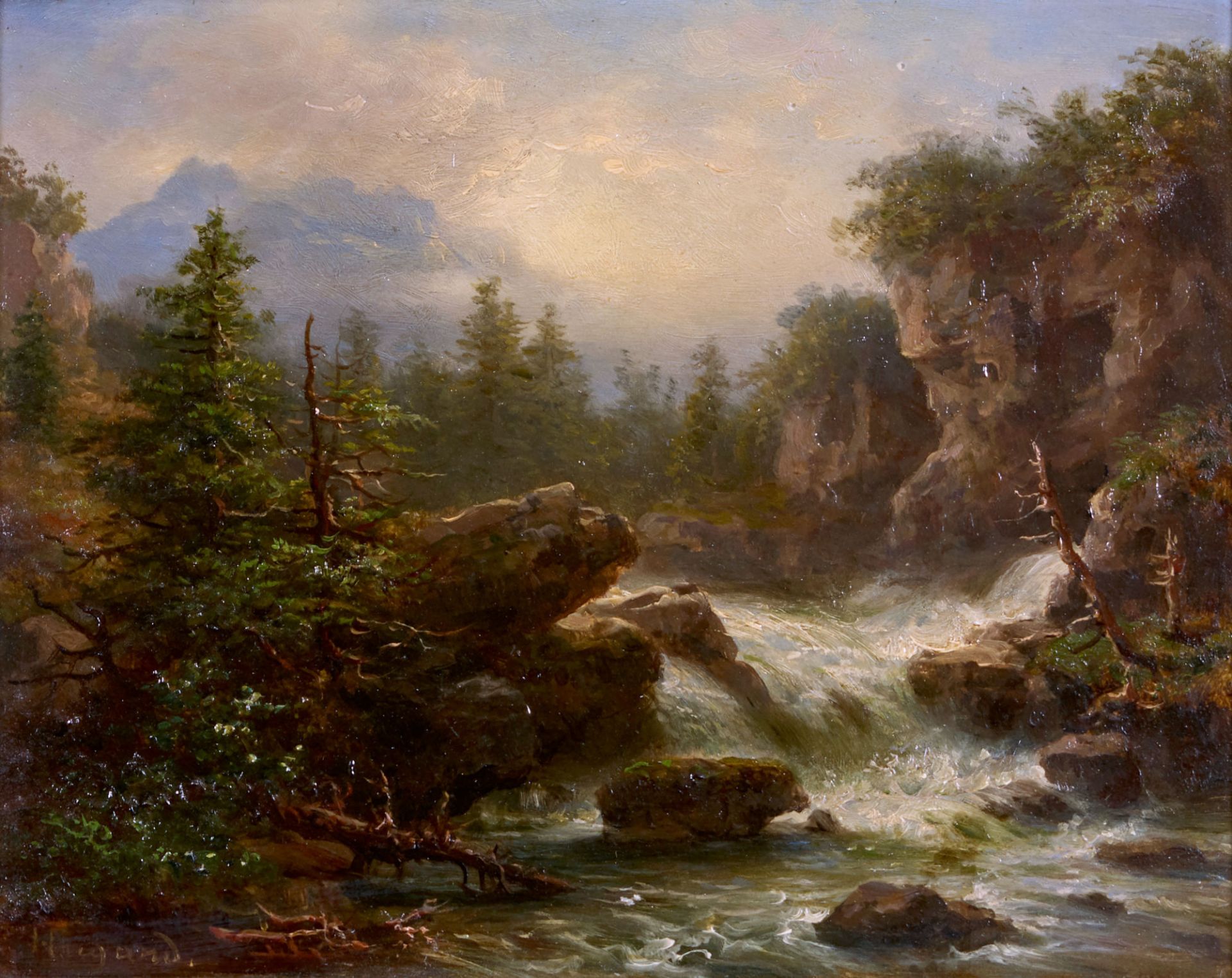 HUGARD DE LA TOUR, CLAUDE-SÉBASTIEN (Cluses 1818 - 1886 Paris) : Wilder ...