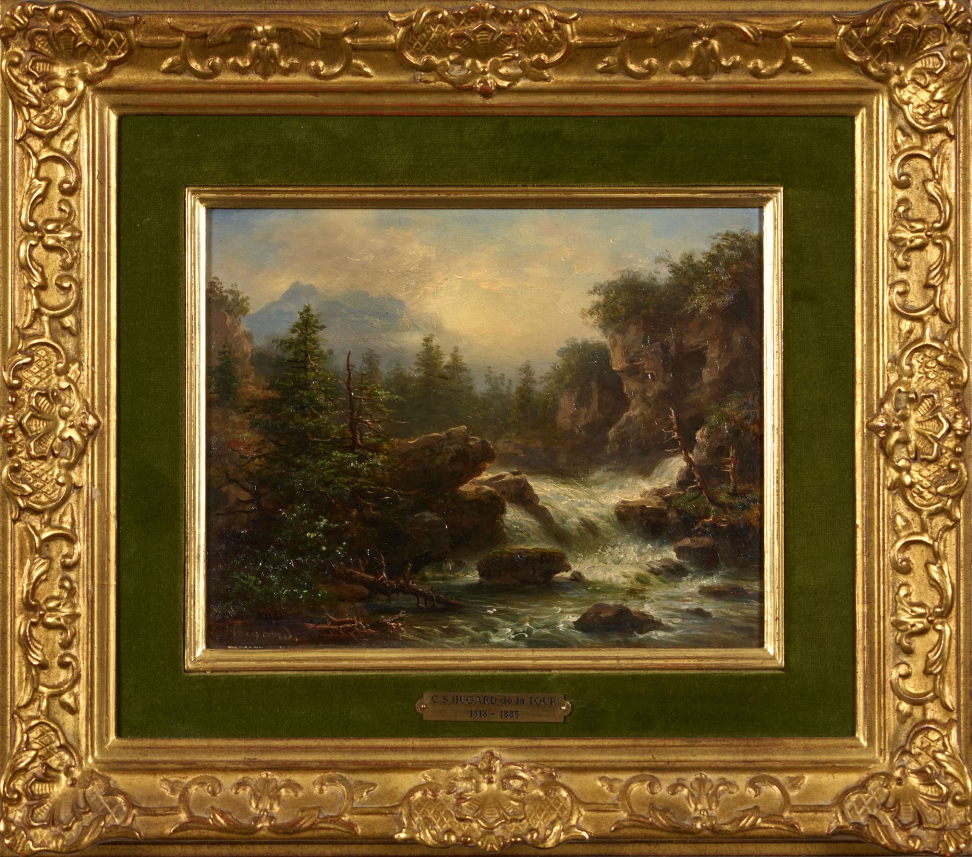 HUGARD DE LA TOUR, CLAUDE-SÉBASTIEN (Cluses 1818 - 1886 Paris) : Wilder ...
