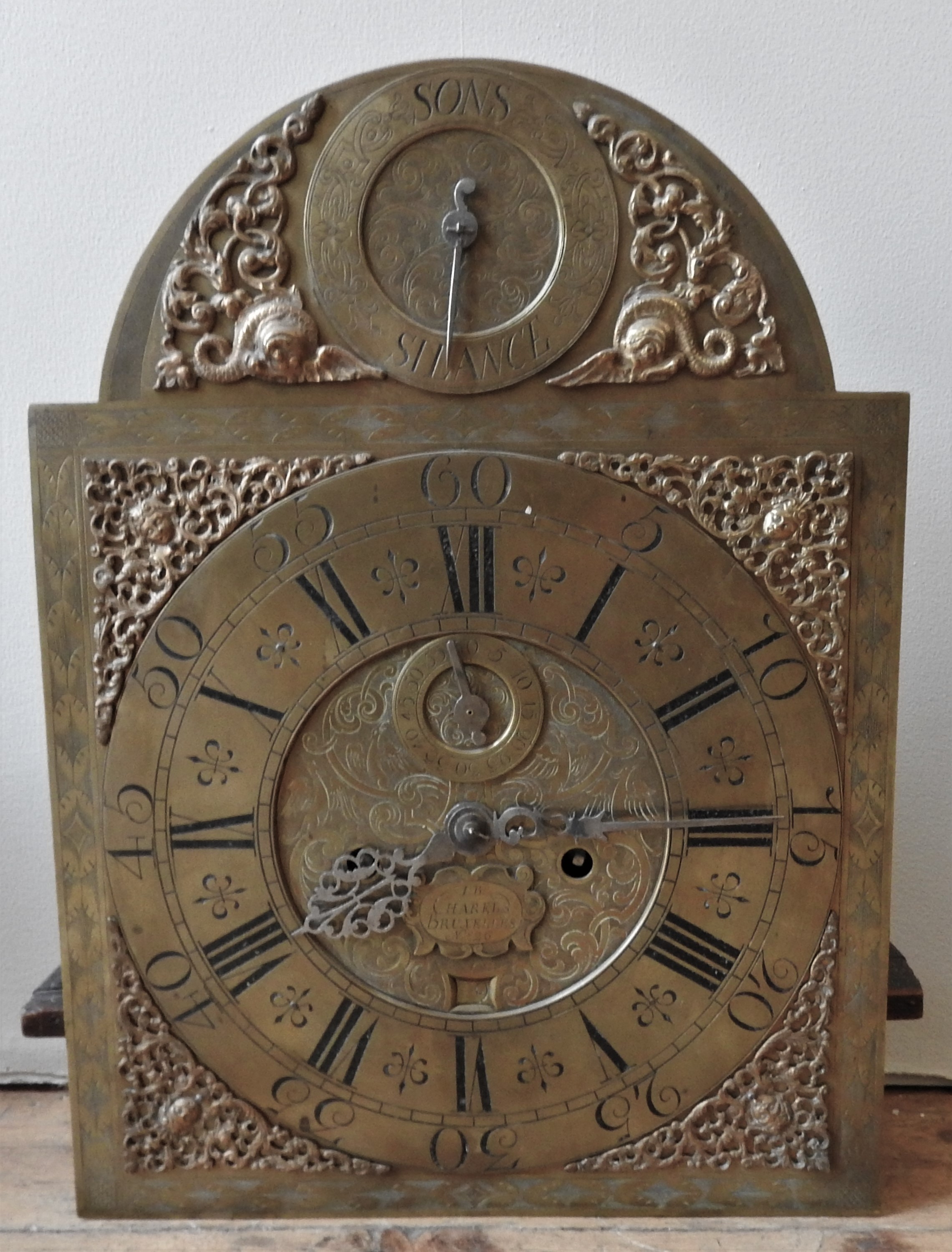 A BELGIAN TALL CASE CLOCK, LATE 18TH/EARLY 19TH CENTURY, eight day ...